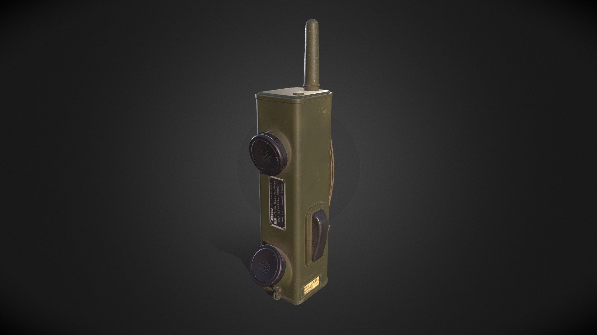 SCR-536 - World War 2 Walkie Talkie - 3D model by printaboy [597e87d ...