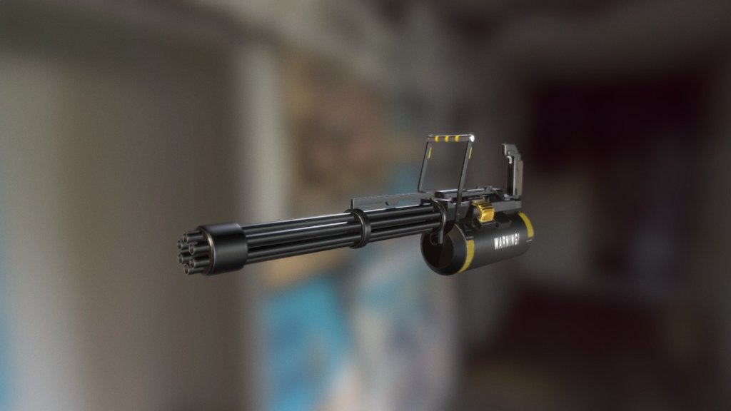 Machine gun - 3D model by romakadinskiy [598249d] - Sketchfab