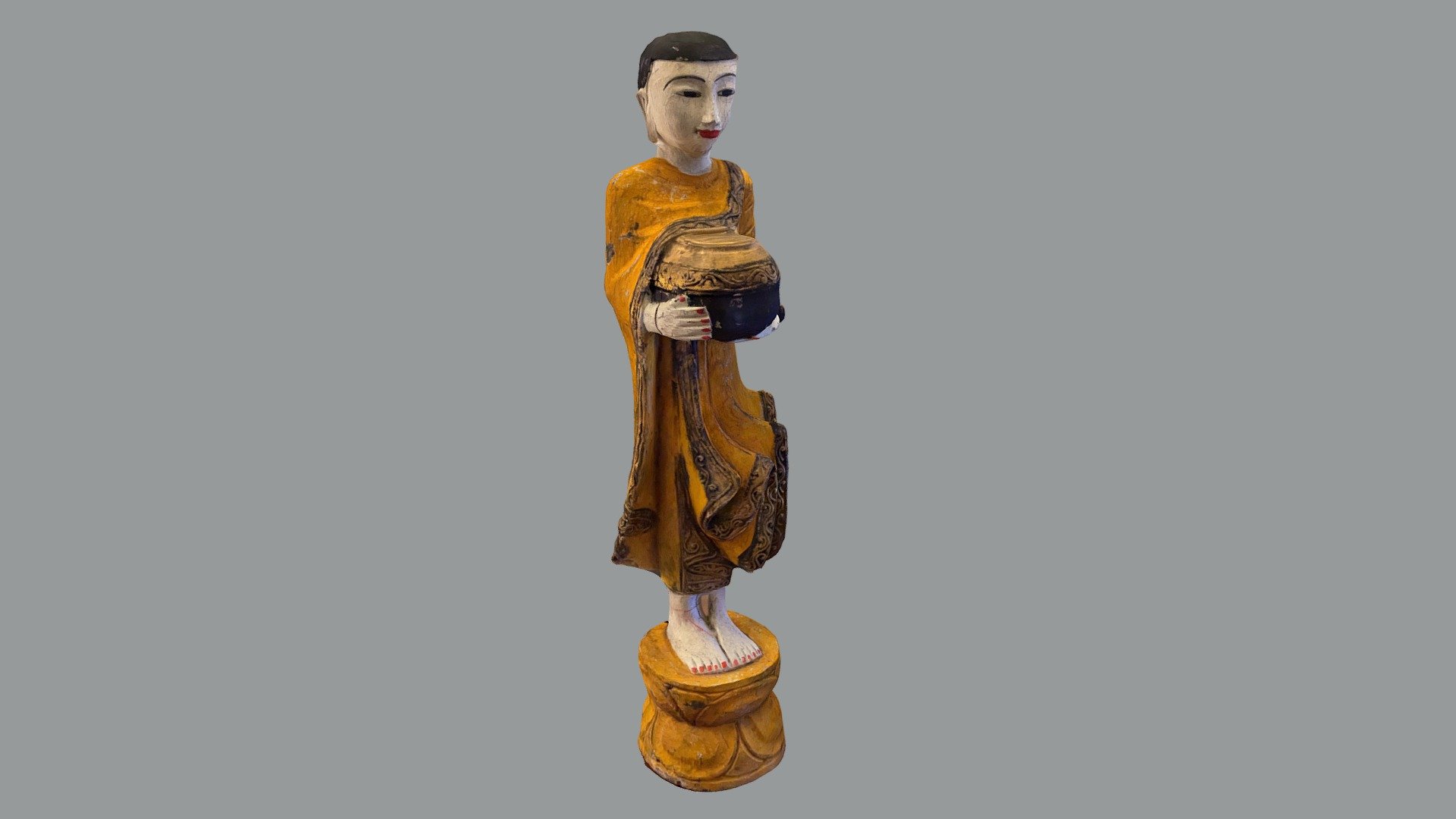 Thai Monk - Download Free 3D model by manusainz [59840b1] - Sketchfab