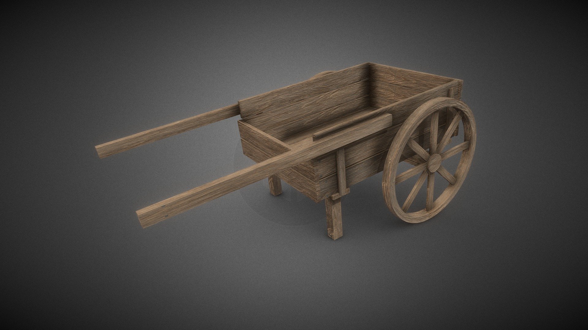 Simple Lowpoly Cart With HD Textures - Download Free 3D model by ...