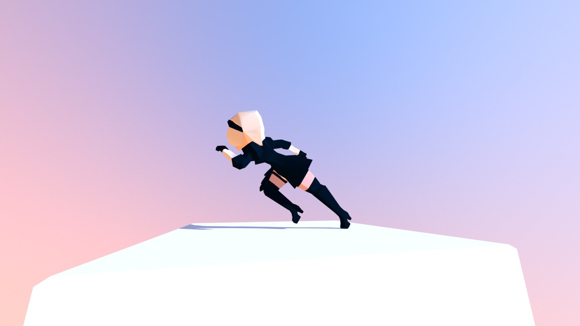2B [R]un - 3D model by animationdan [5986a54] - Sketchfab