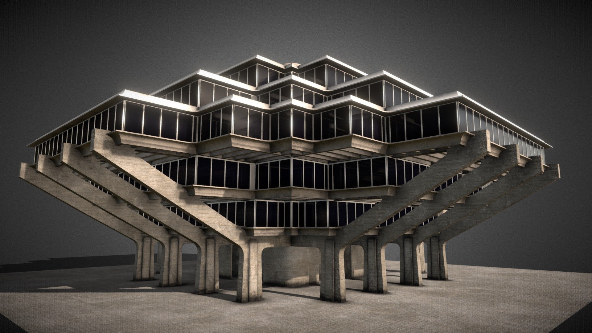 Geisel Library - Buy Royalty Free 3D model by TheKingJo (@theonlykingjo ...