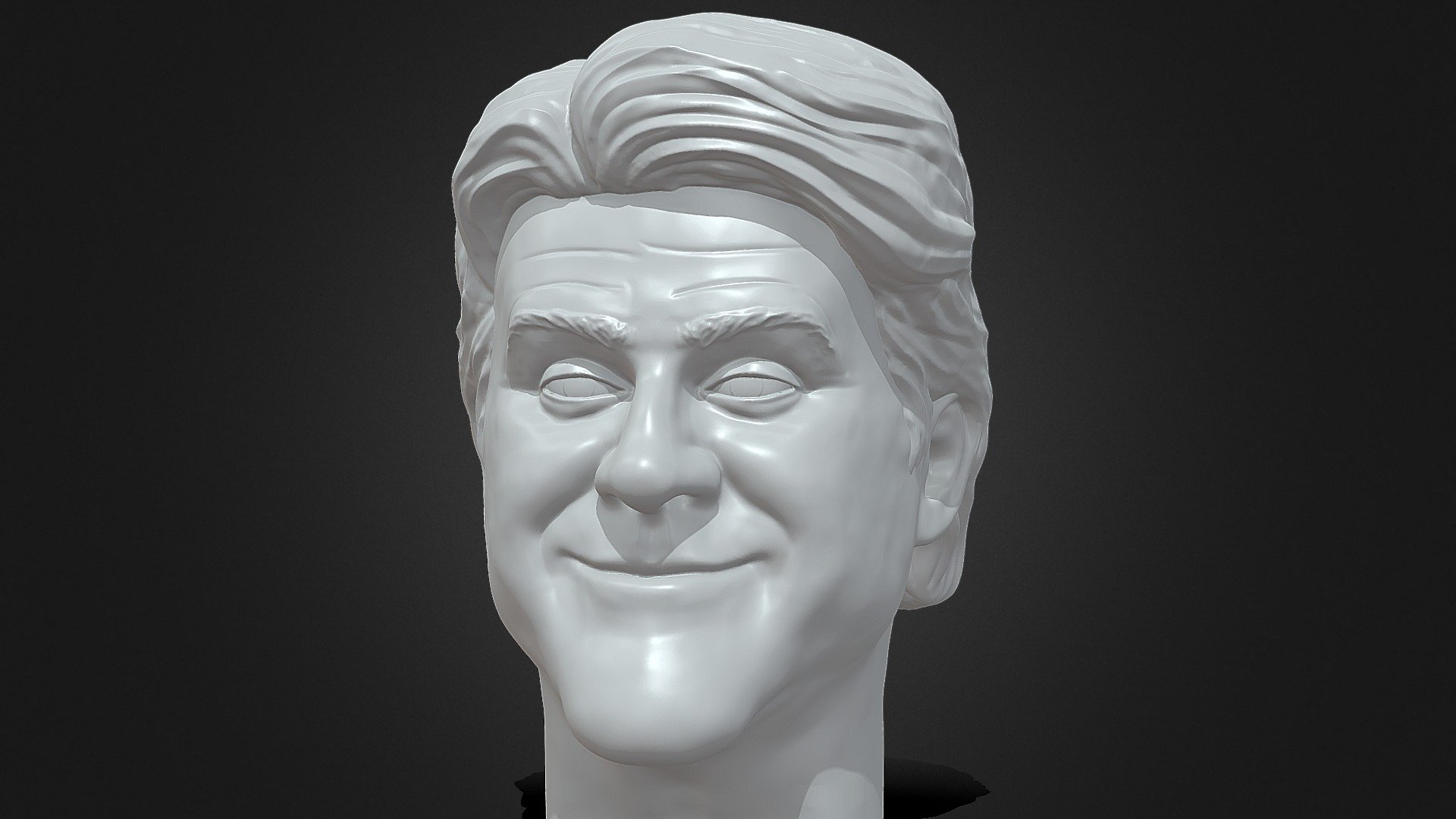 Jay Leno 90s look 3d portrait sculpt - Buy Royalty Free 3D model by ...