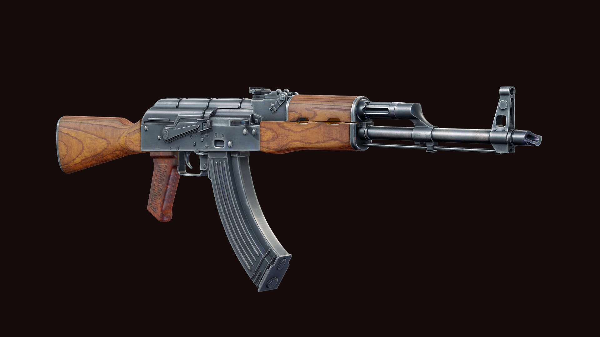 AK Assault Rifle - Download Free 3D model by starlingbird (@shpak.exe ...