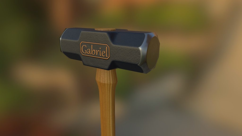 Low Poly Sledge Hammer - 3D model by Damian Reed (@damianreed) [598945c ...
