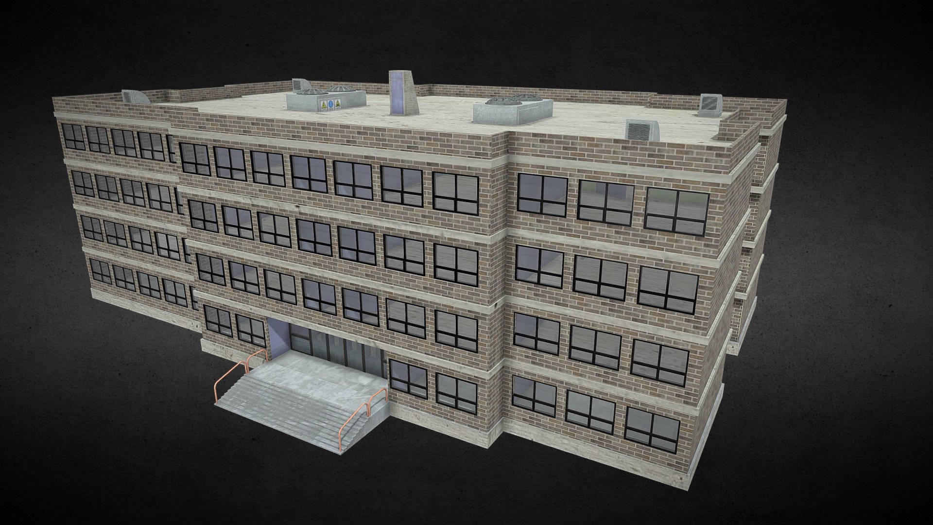 High School - Download Free 3D model by SINNIK [598966b] - Sketchfab