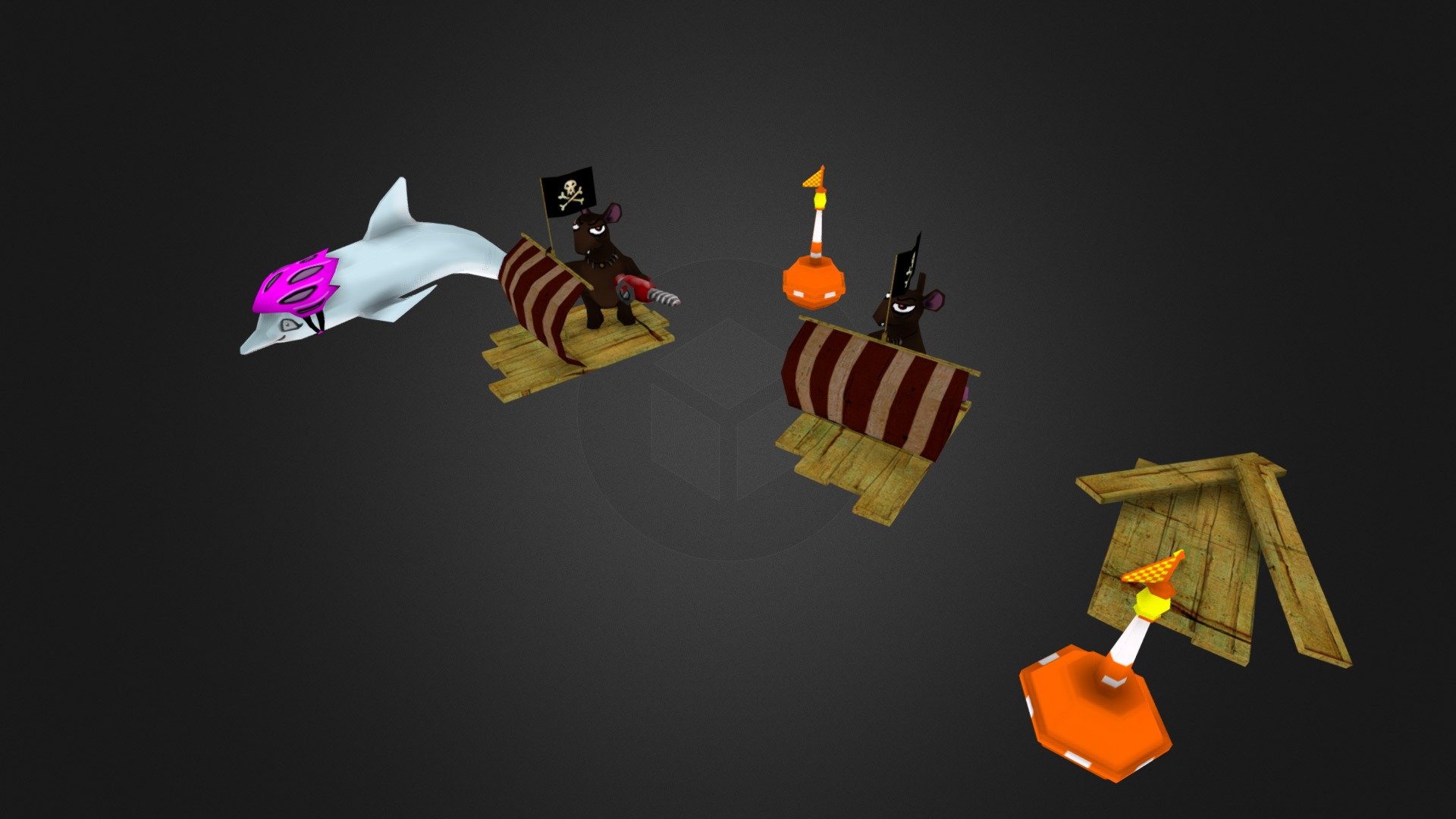 water game assets - 3D model by Chaitanya Krishnan (@chaitanyak ...