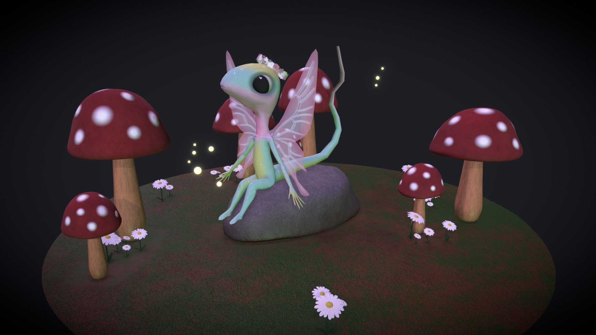 Fairy Gecko - 3D model by sarahanne (@sarahanne.arts) [598da1a] - Sketchfab