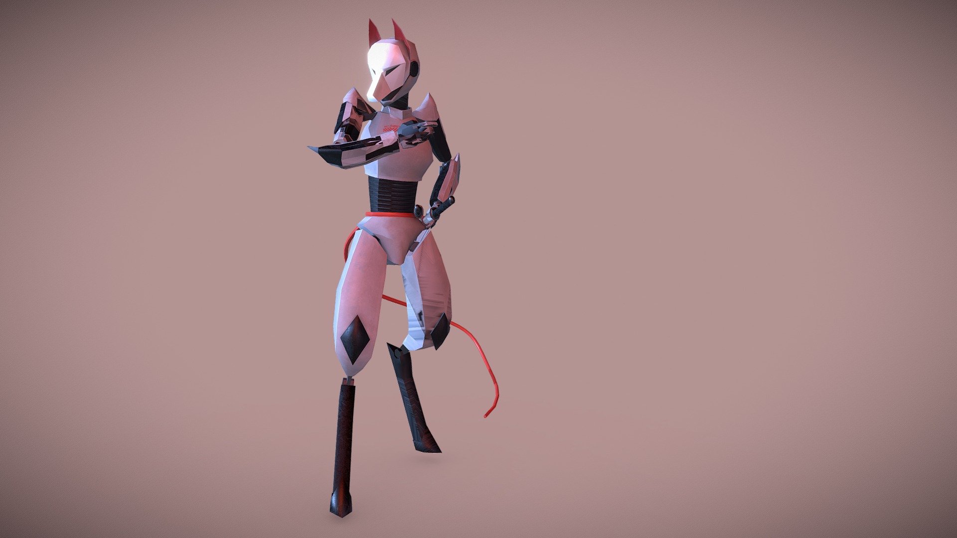 Robot 3d Model By Flltch [598fdbc] Sketchfab