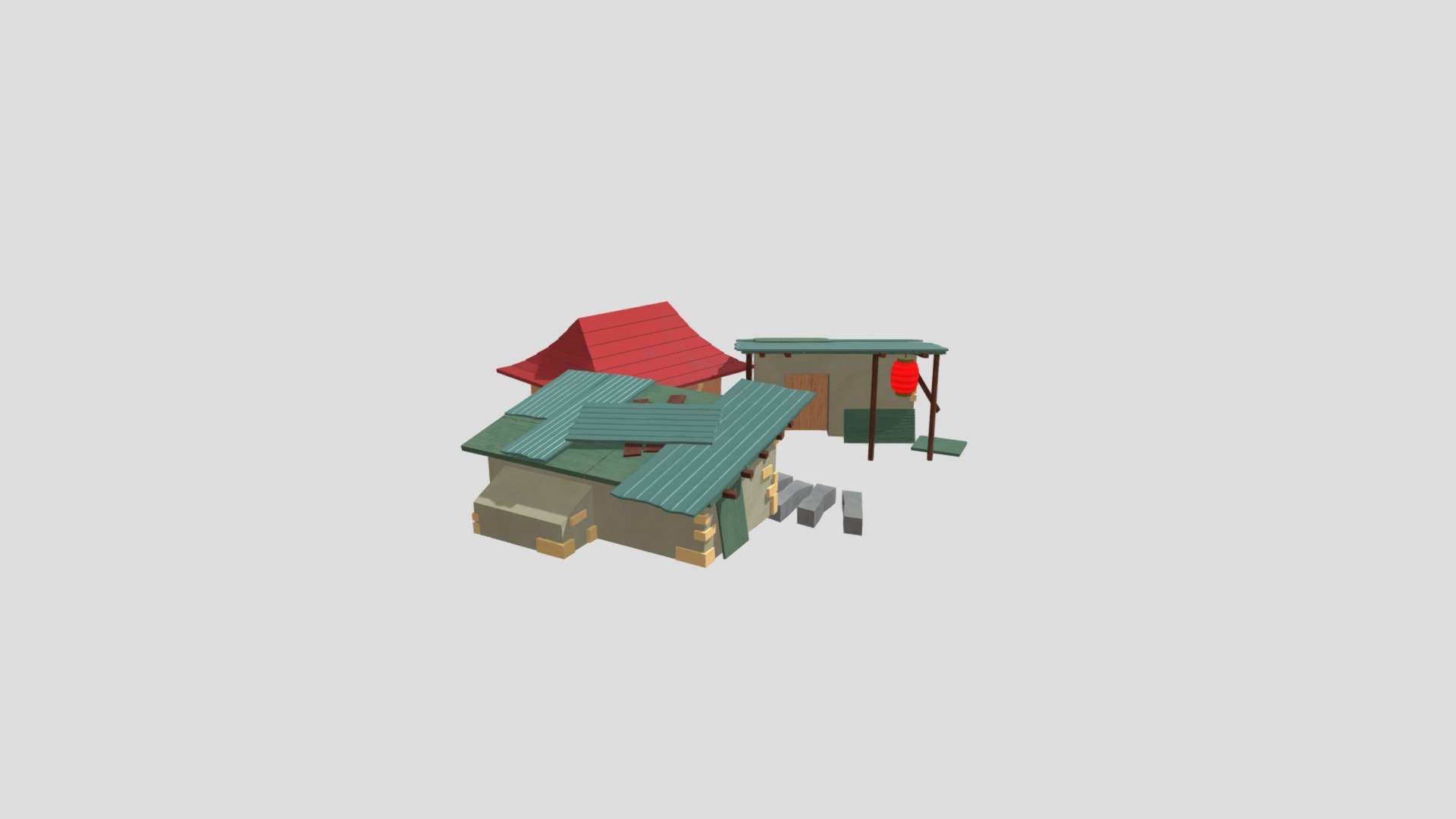 Shanty building animations - 3D model by Ella_Highley [5991b11] - Sketchfab
