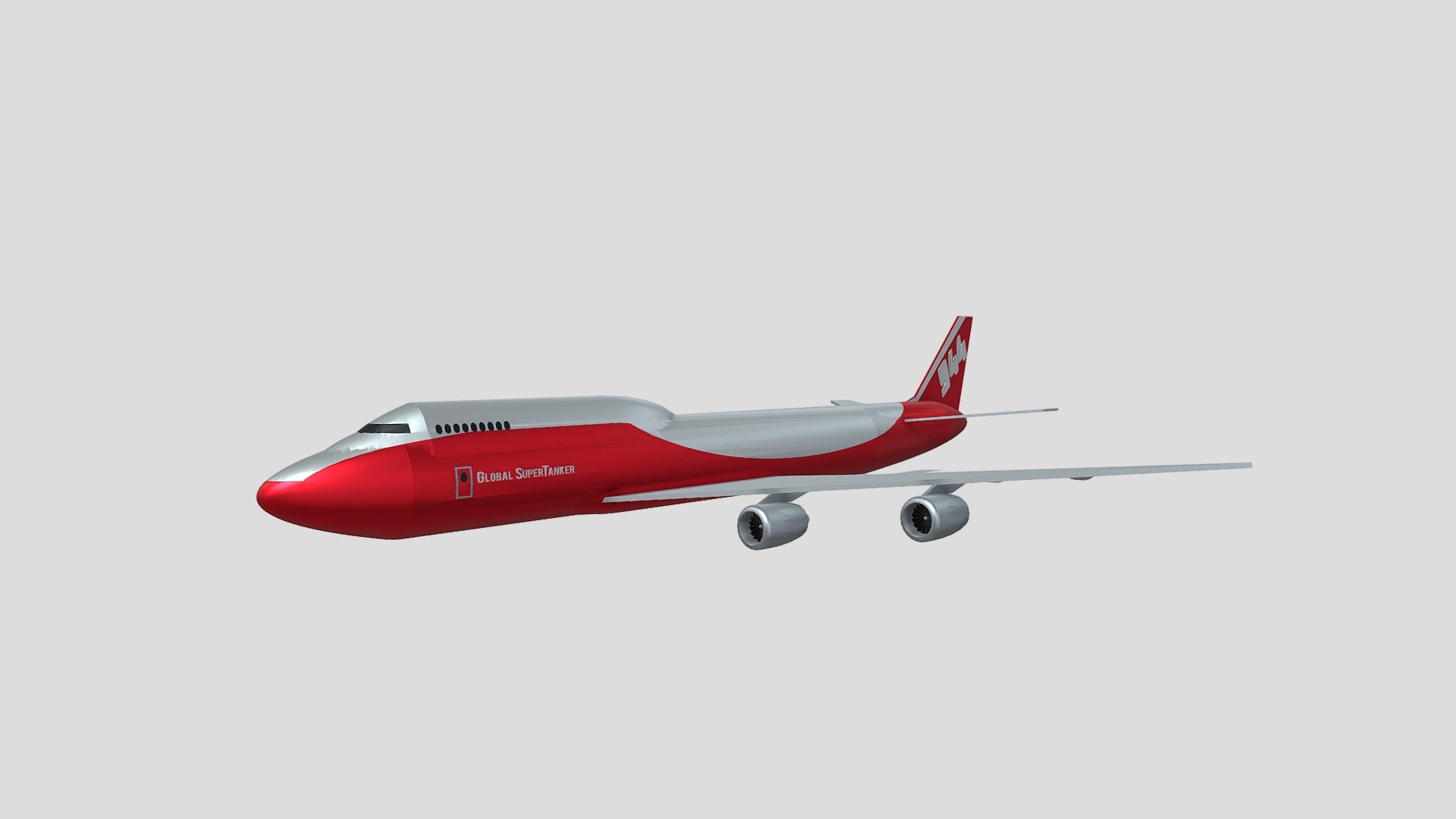 Boeing 747-100 Global SuperTanker - Download Free 3D model by Spark ...