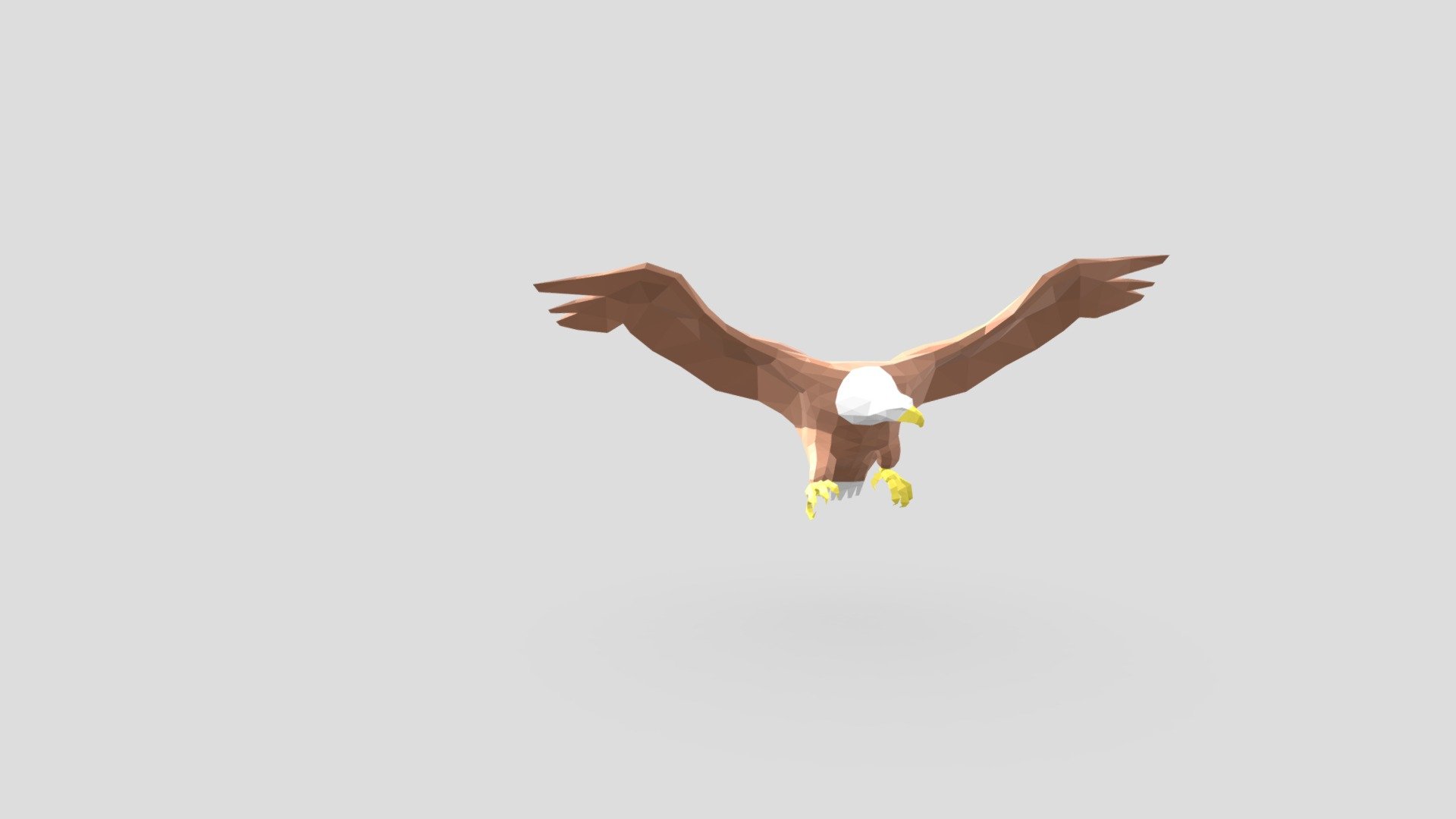 Lowpoly Eagle - 3D model by tomtom (@tom0000) [59942f9] - Sketchfab