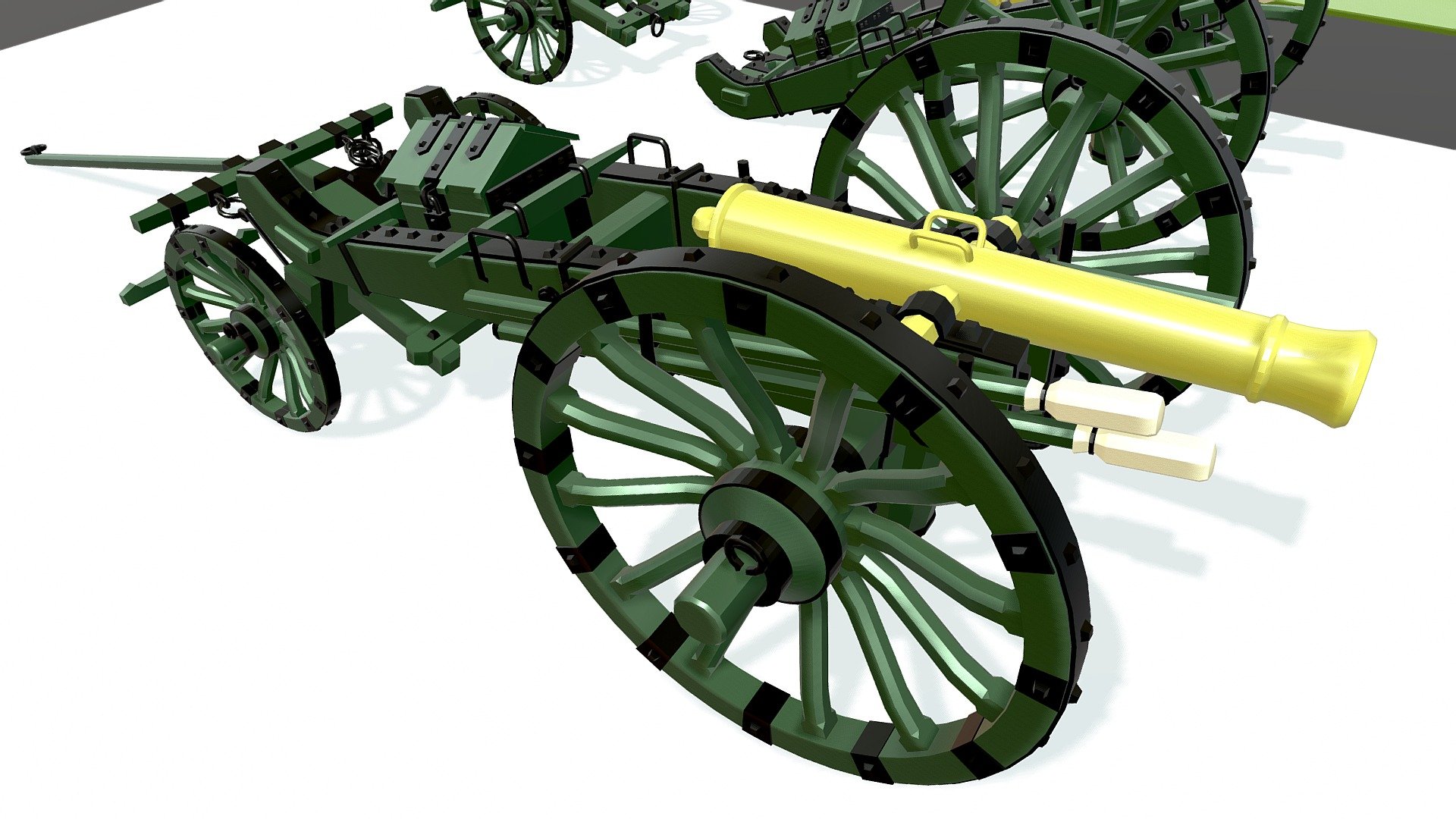 SIX LBS FRENCH GUN - 3D model by indalo777 [59952a6] - Sketchfab