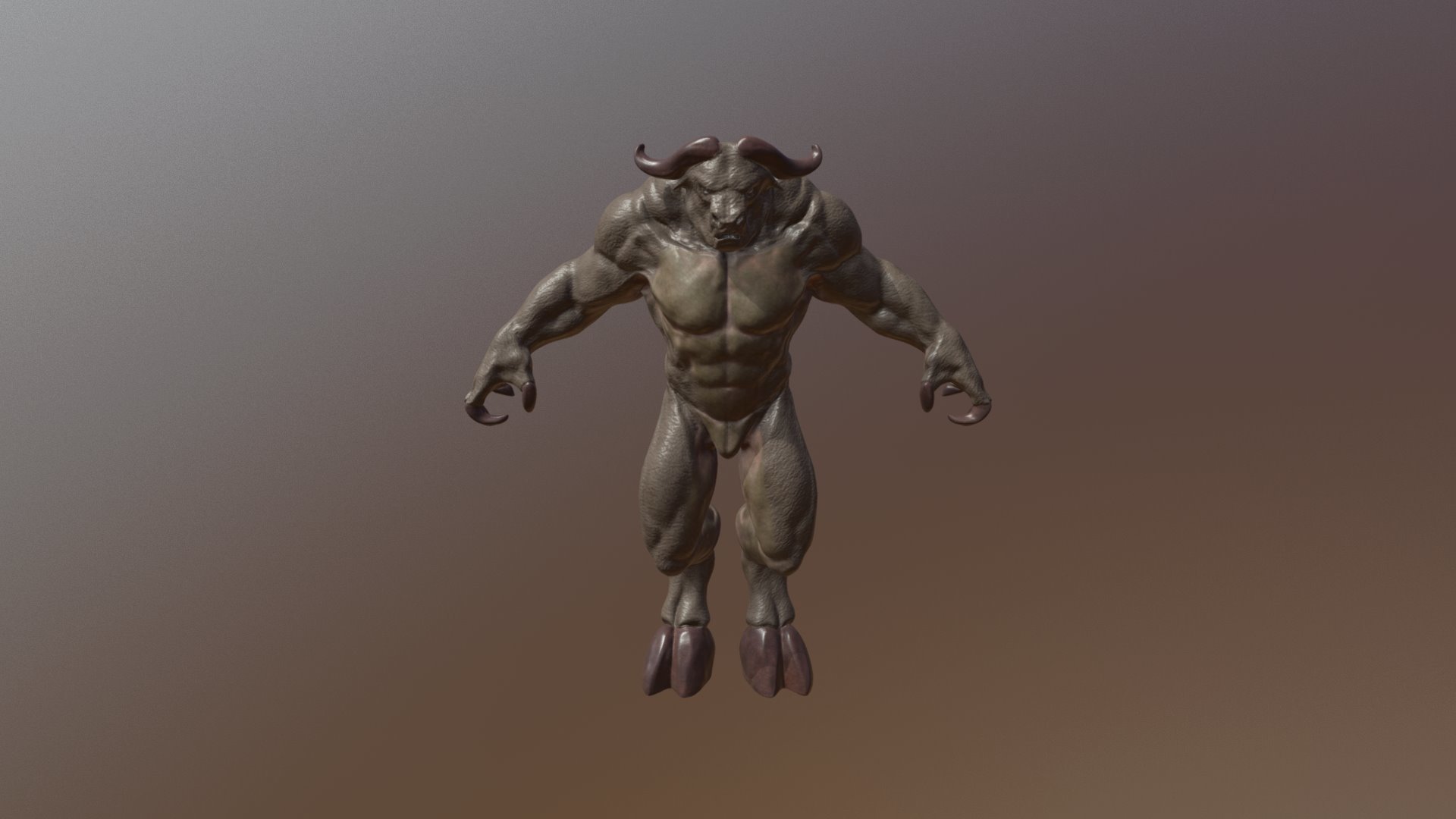 Minotaur - 3D model by Daniel (@fuzzymcswagger) [599844e] - Sketchfab
