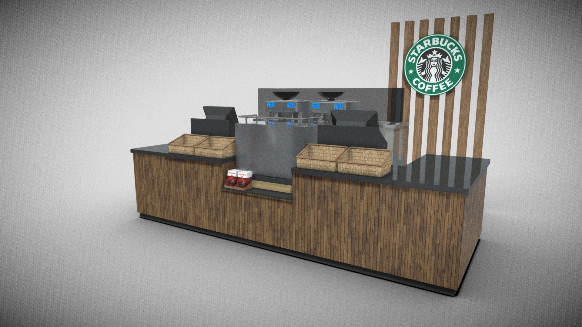 3d coffee shop 3D - 3D model by nvere [599b131] - Sketchfab