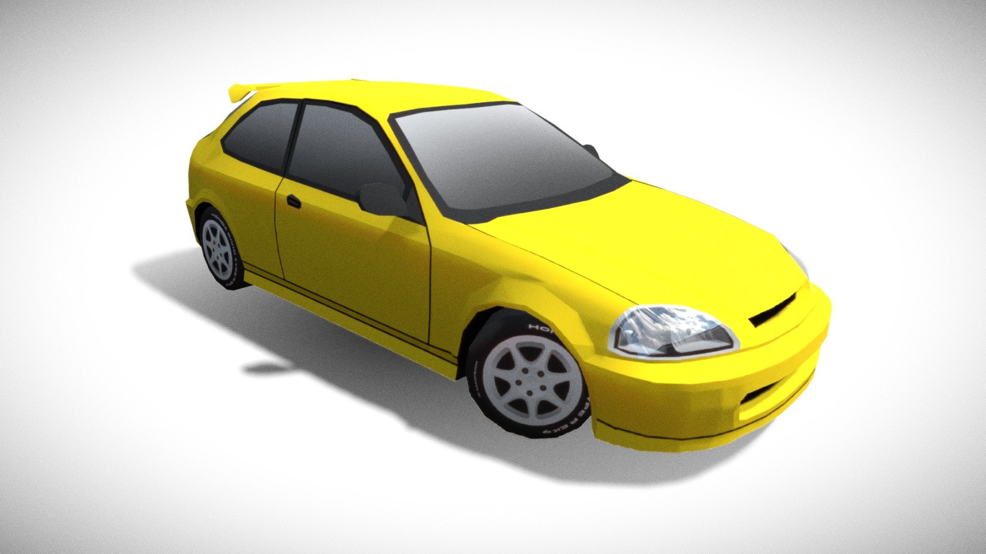 Honda Civic Type R (EK9) - Low Poly & Stylized - Download Free 3D model ...