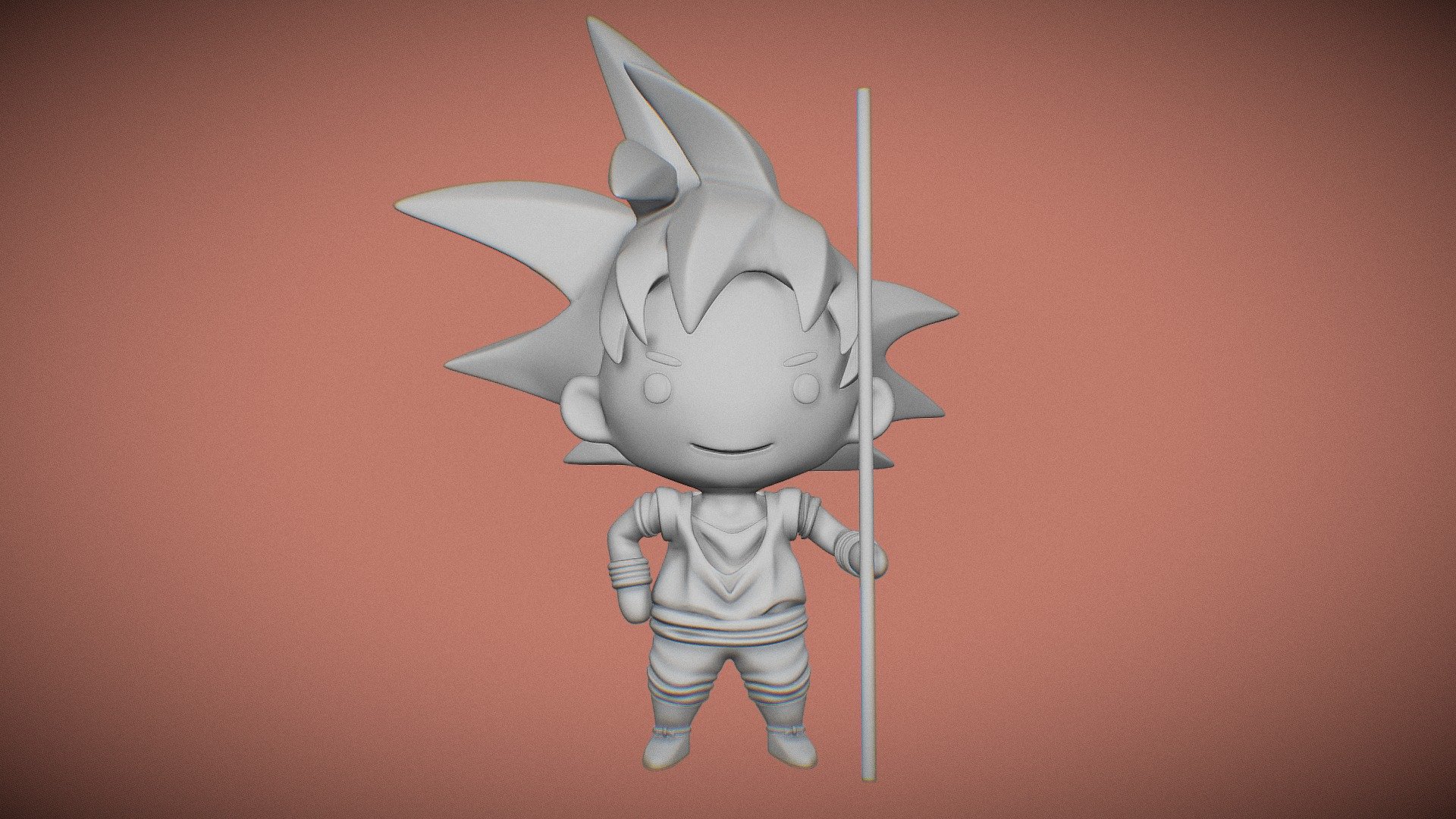 Goku Chibi - Dragon Ball - Buy Royalty Free 3D model by DChacal 3D ...