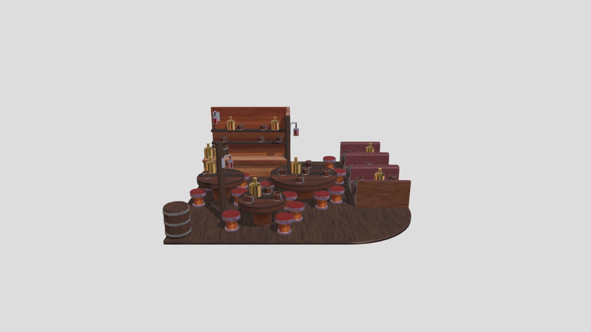 Tavern Model - 3D model by Elpsis [599b95a] - Sketchfab