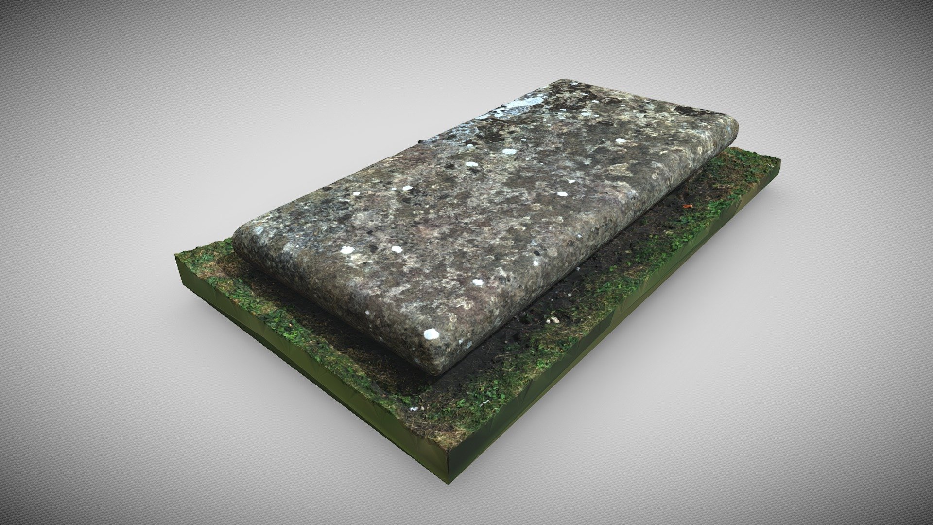 Recumbent Grave Slab, Kirkby Misperton - Buy Royalty Free 3D model by ...