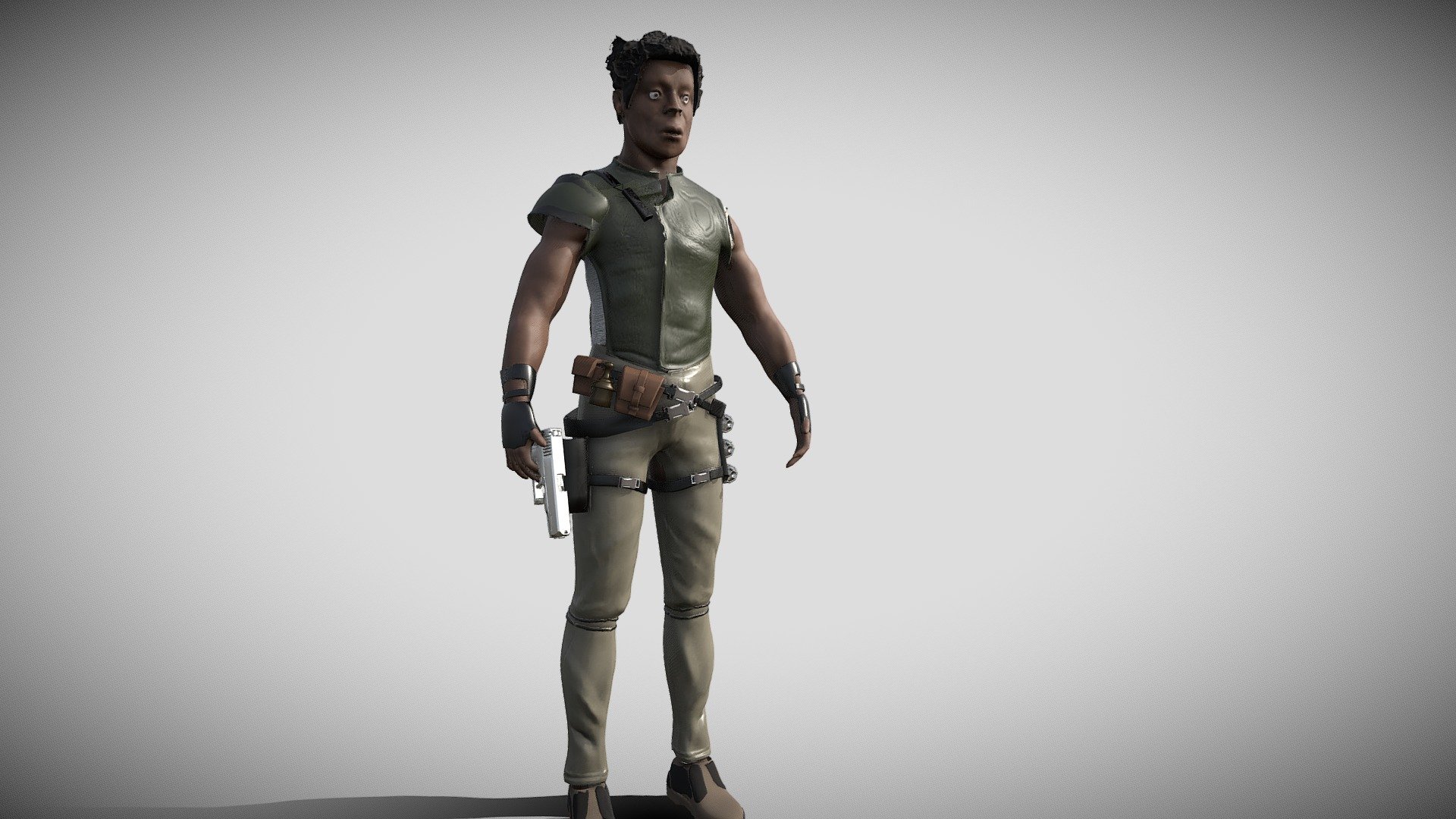 Realistic Adventurer - 3D model by Euclides_Marquez [599fa7c] - Sketchfab