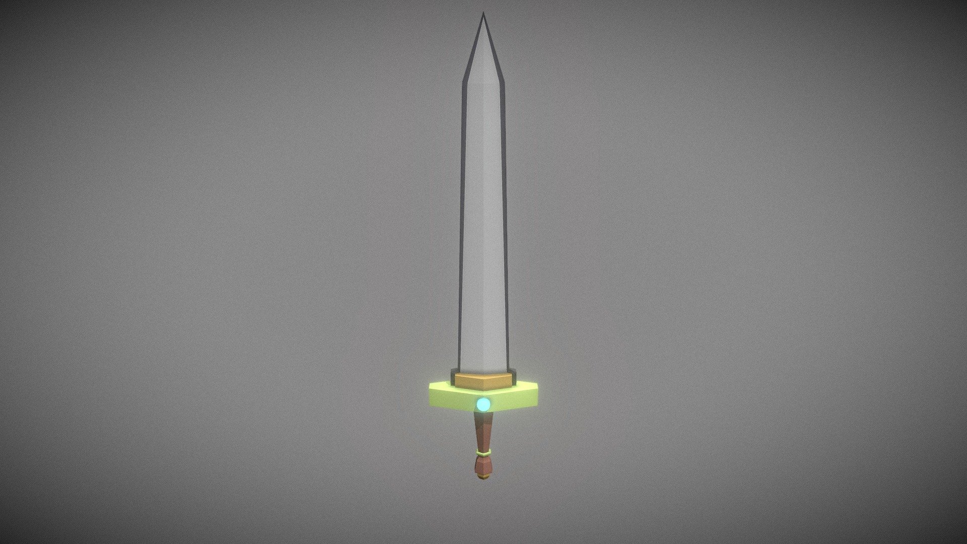 Low poly simple sword - 3D model by RobZepeda [59a034f] - Sketchfab