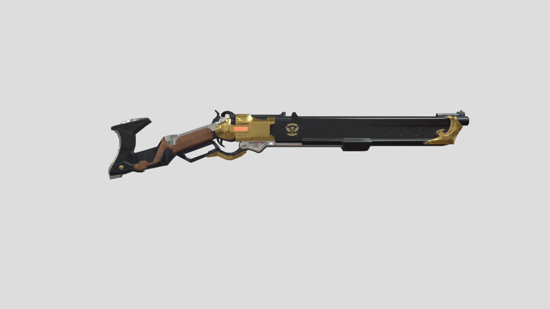 Ashe Shotgun Overwatch - 3D model by Waldozx [59a6cd6] - Sketchfab