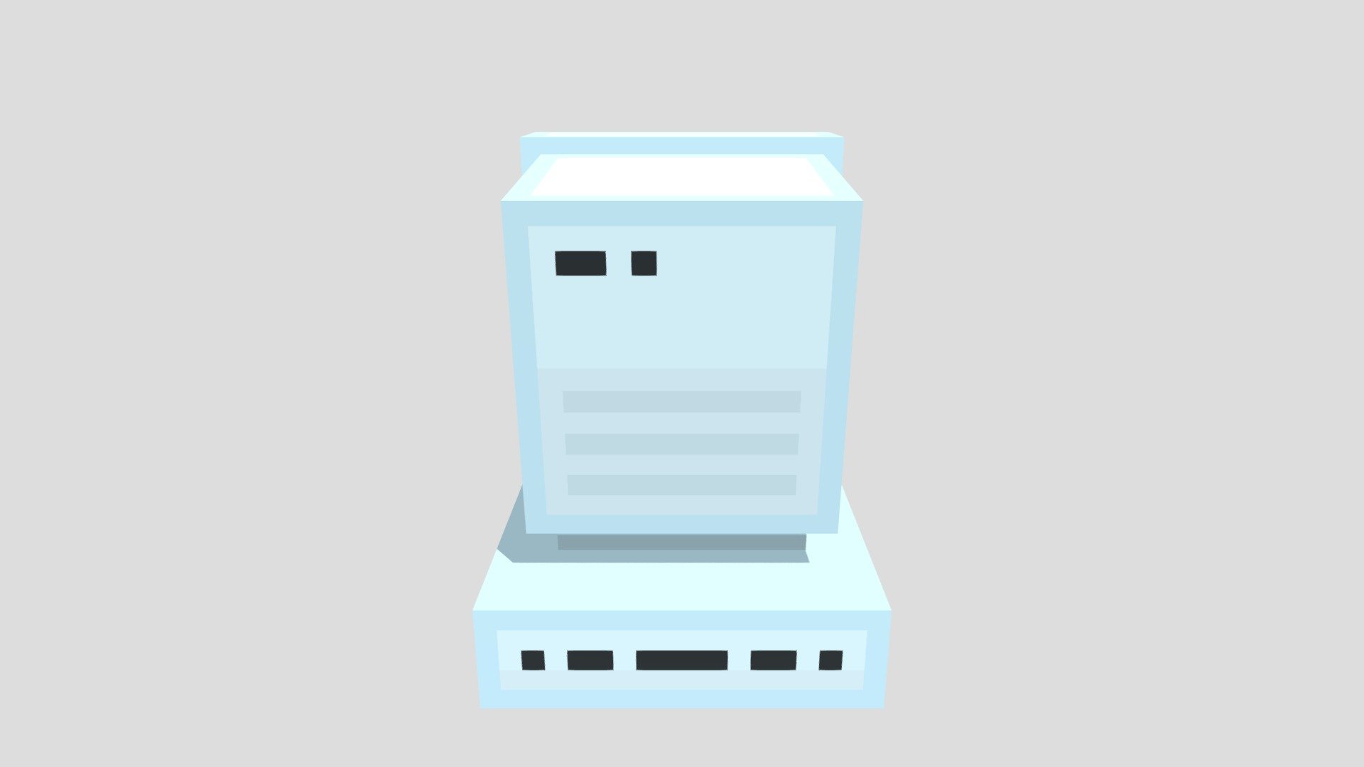 Old Computer - Download Free 3D model by naythemaster1 [59a7176 ...
