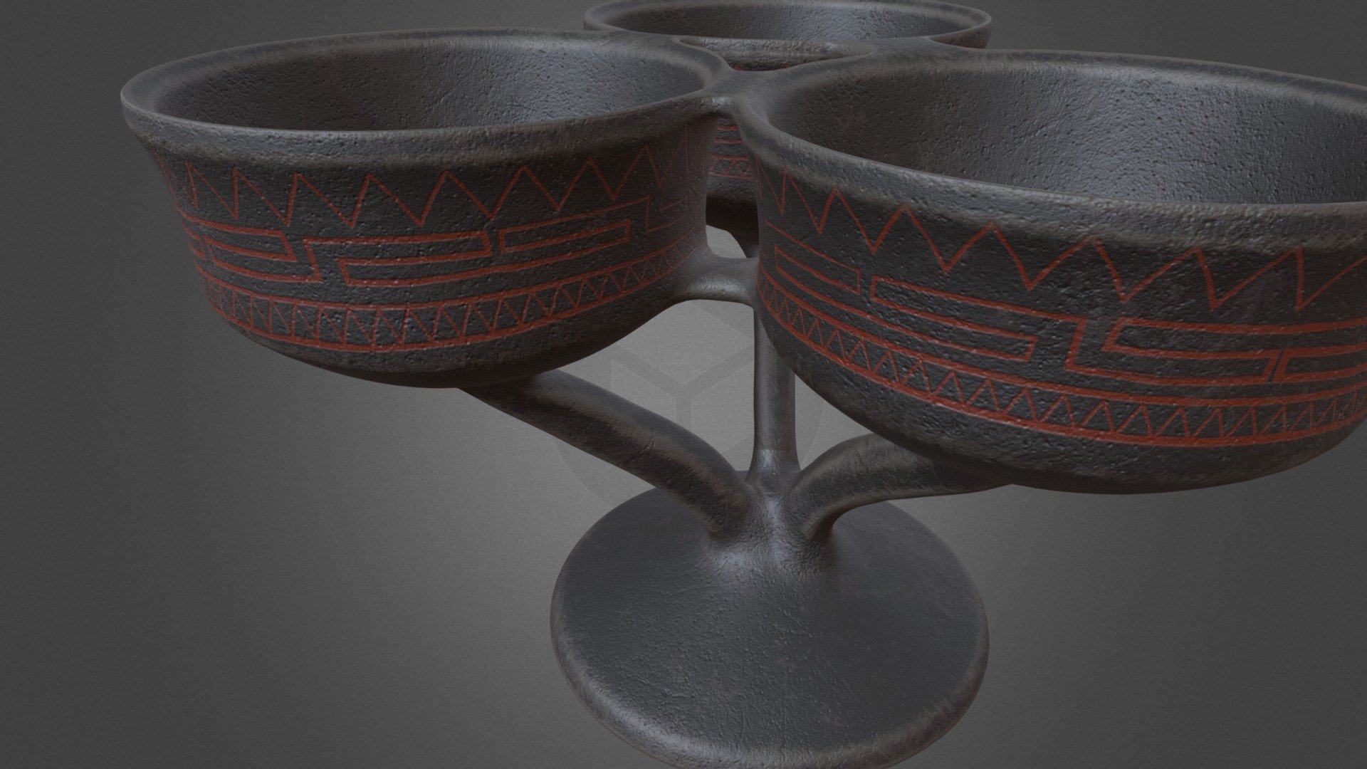 Triple-body vase - 3D model by Officina Picena (@officinapicena ...