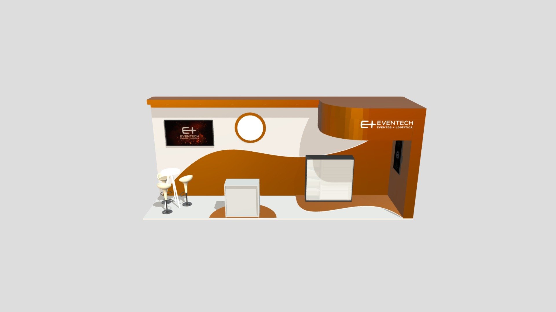 STAND 8M * 2M - 3D model by juan.vargas81 [59a7c58] - Sketchfab