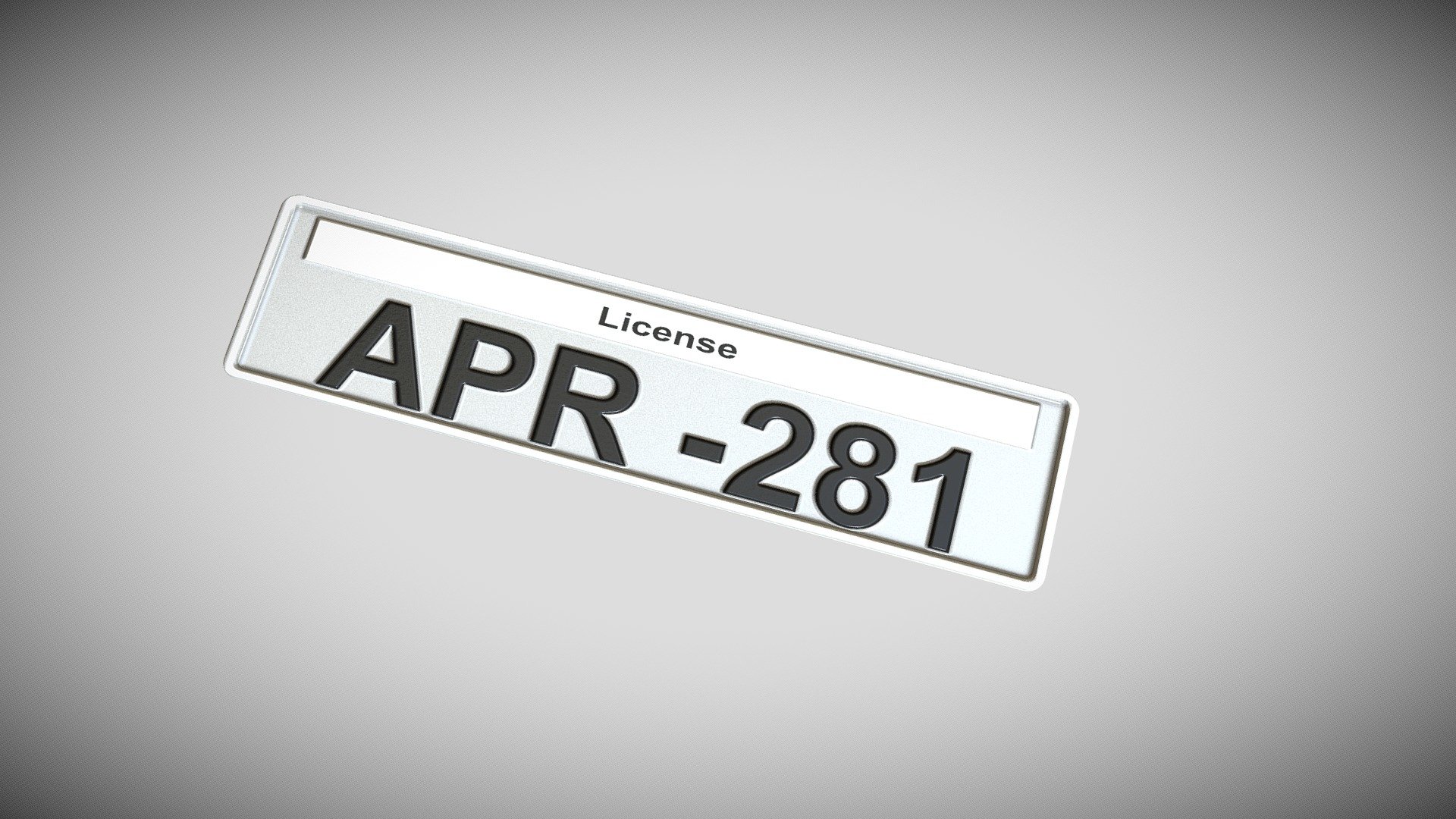 License Plate - Buy Royalty Free 3D model by MW-Models [59a7fd2 ...