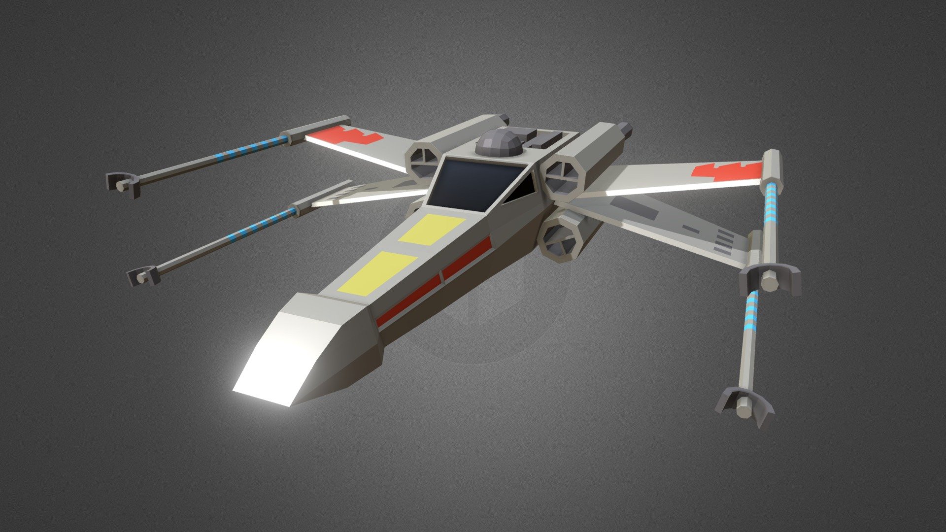 X-Wing Low Poly - Download Free 3D model by Nardeol [59a870a] - Sketchfab