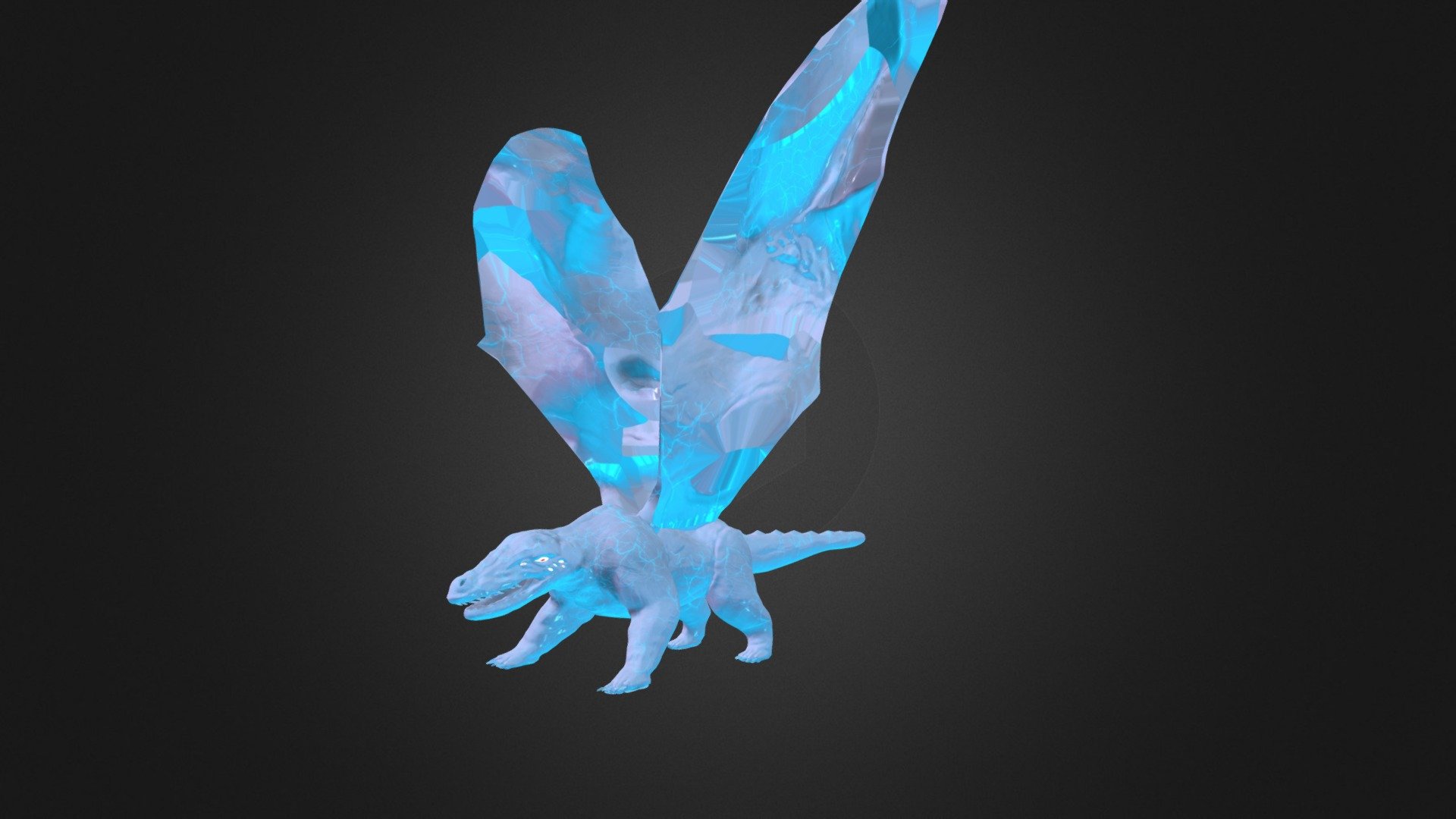 Hornless Hand Painted Dragon - 3D model by randoman1v2 [59a8b9c ...