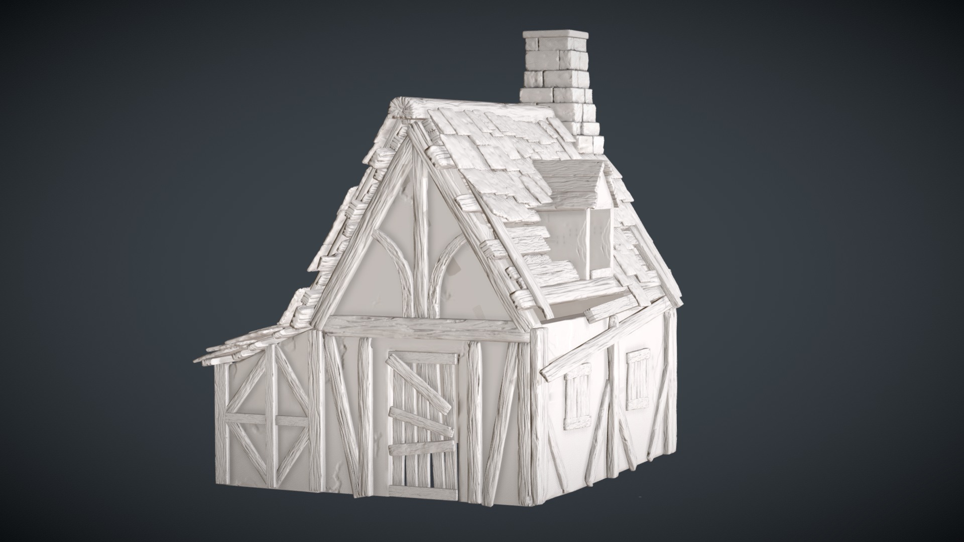 Medieval House Modular Asset - 3D model by DaleWu (@dalewu1207 ...