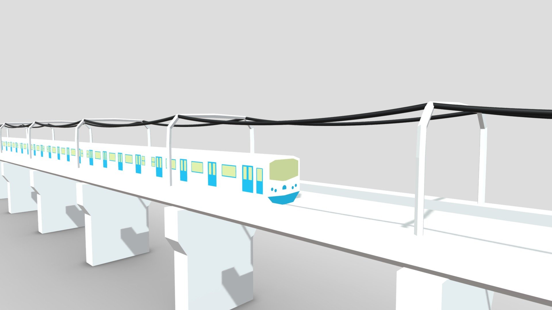 Metro_Rail / Metro_Train - 3D model by Mahdi Hassan Asif (@Mahdi_Hassan ...