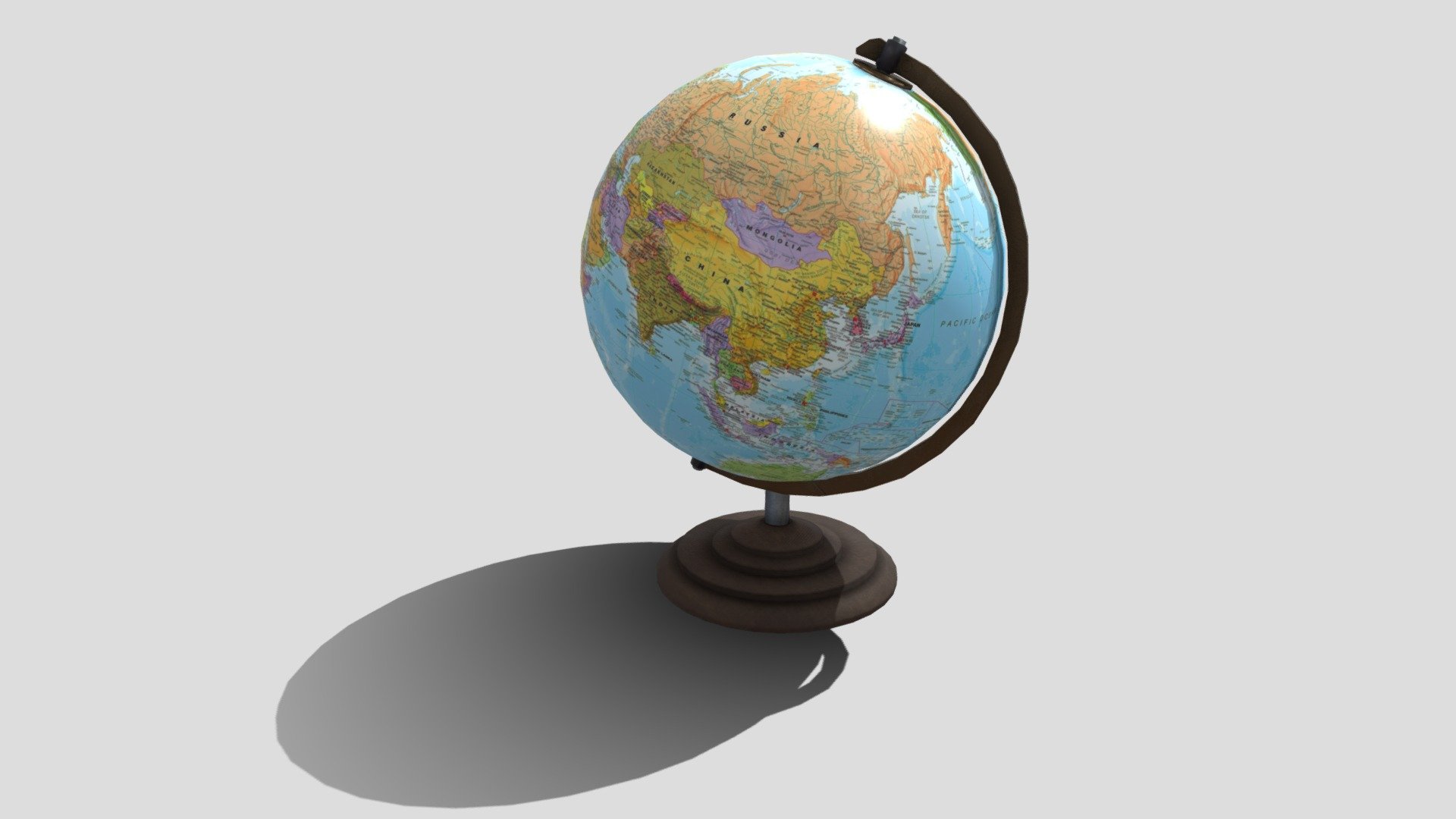 Globe - Download Free 3D model by Glowbox 3D (@glowbox3d) [59af199 ...