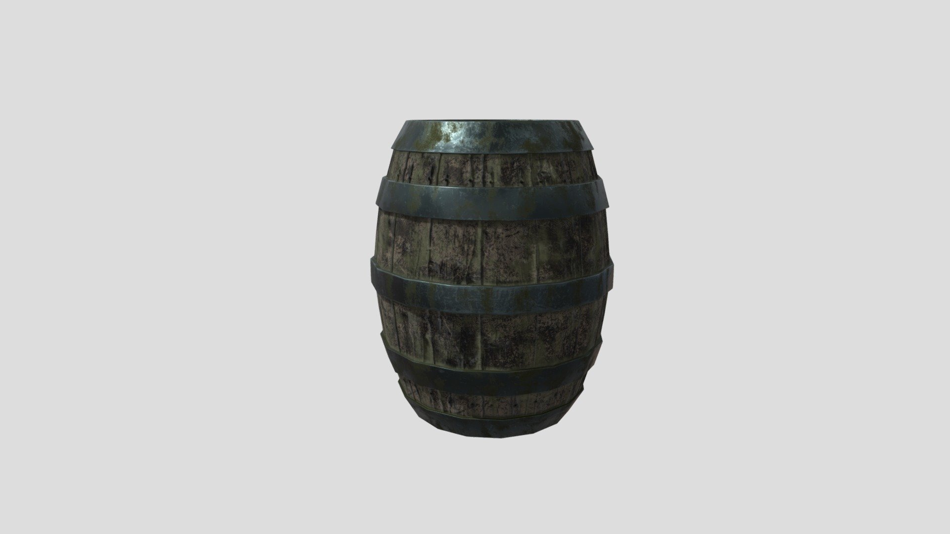 Wooden Barrel - 3D model by CG_Reece (@592OdinnieReece) [59afdf3 ...