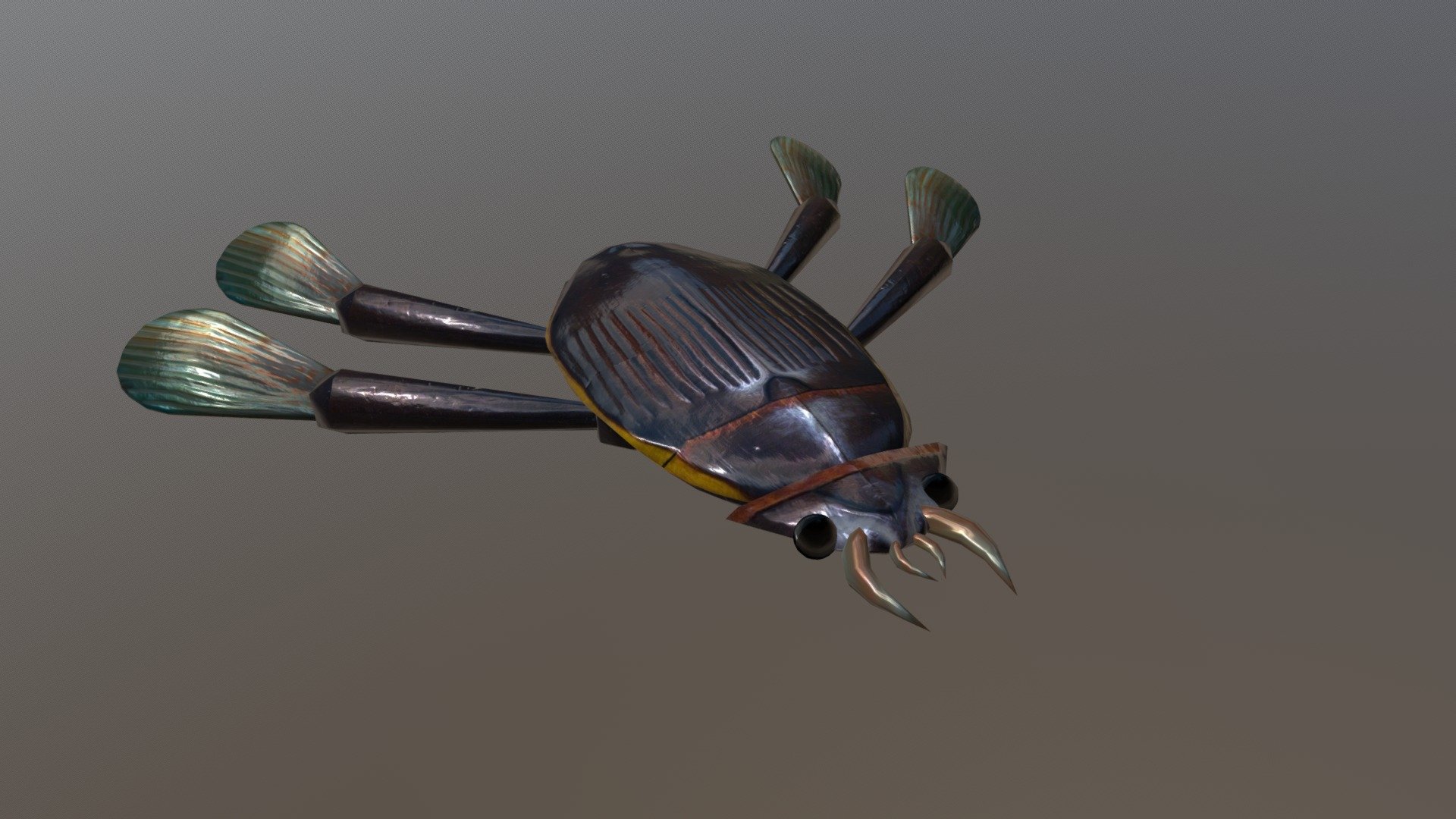 Paddling Gyranid - 3D model by Alex Gimson (@alexgimson) [59b09af ...