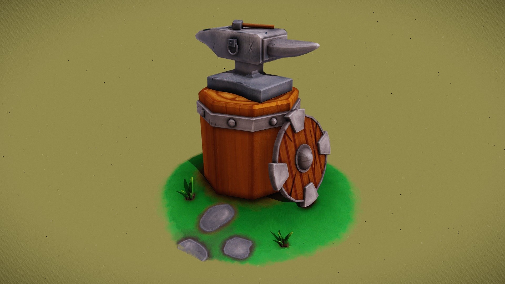 Stylized Blacksmith Anvil - Download Free 3D model by Samantha ...