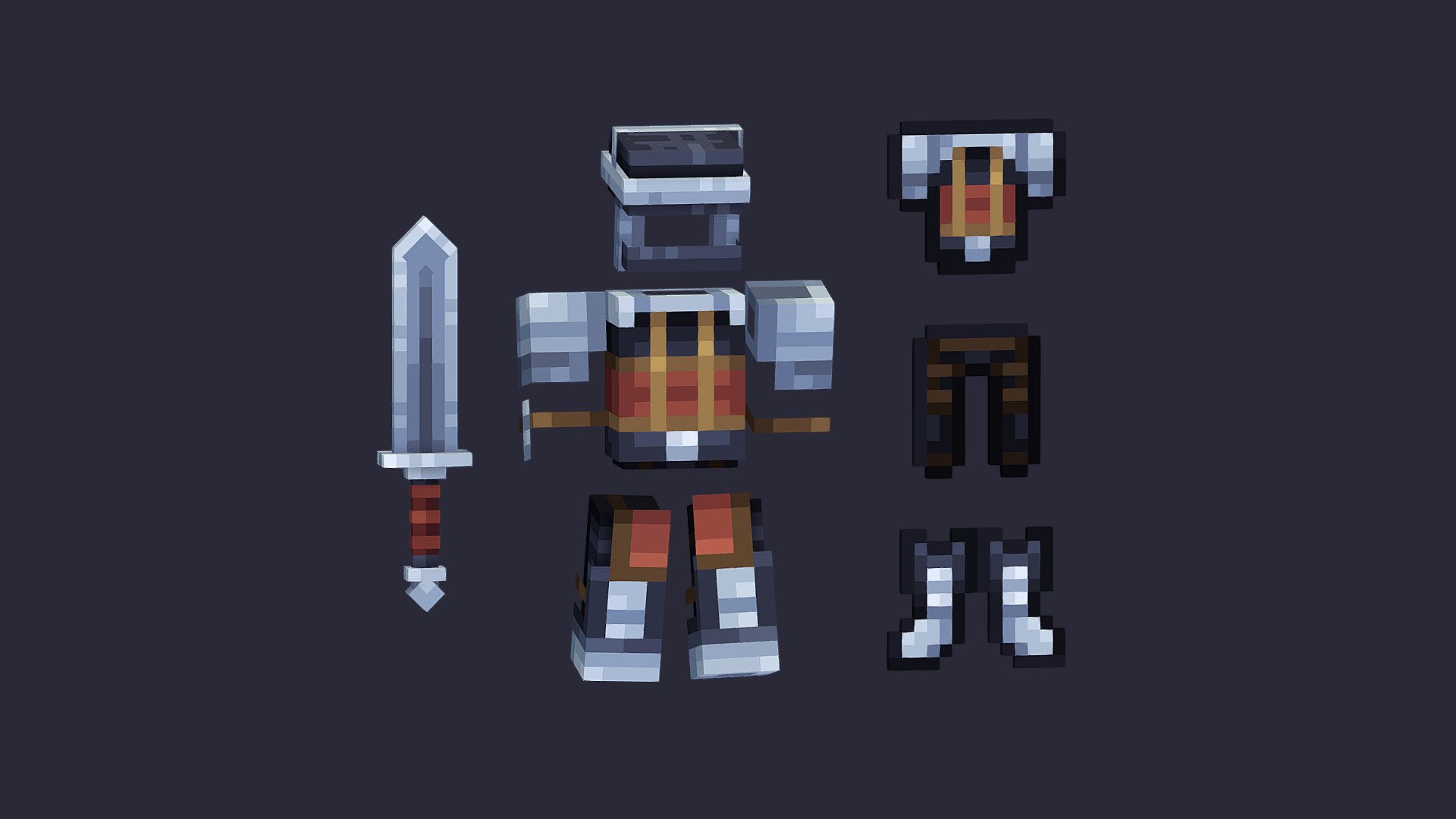 Warrior Equipment Set - 3D model by Workshop Six (@workshop_six ...
