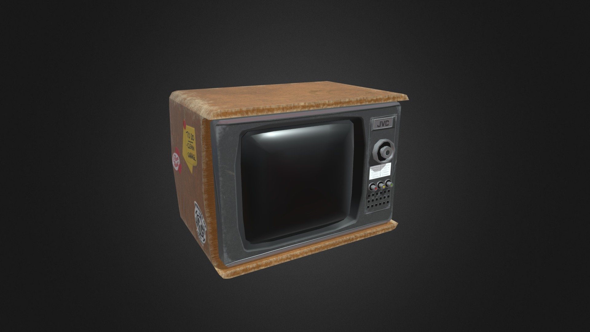 Old TV - Download Free 3D model by Clément Pasquier (@quack) [59b3f73 ...