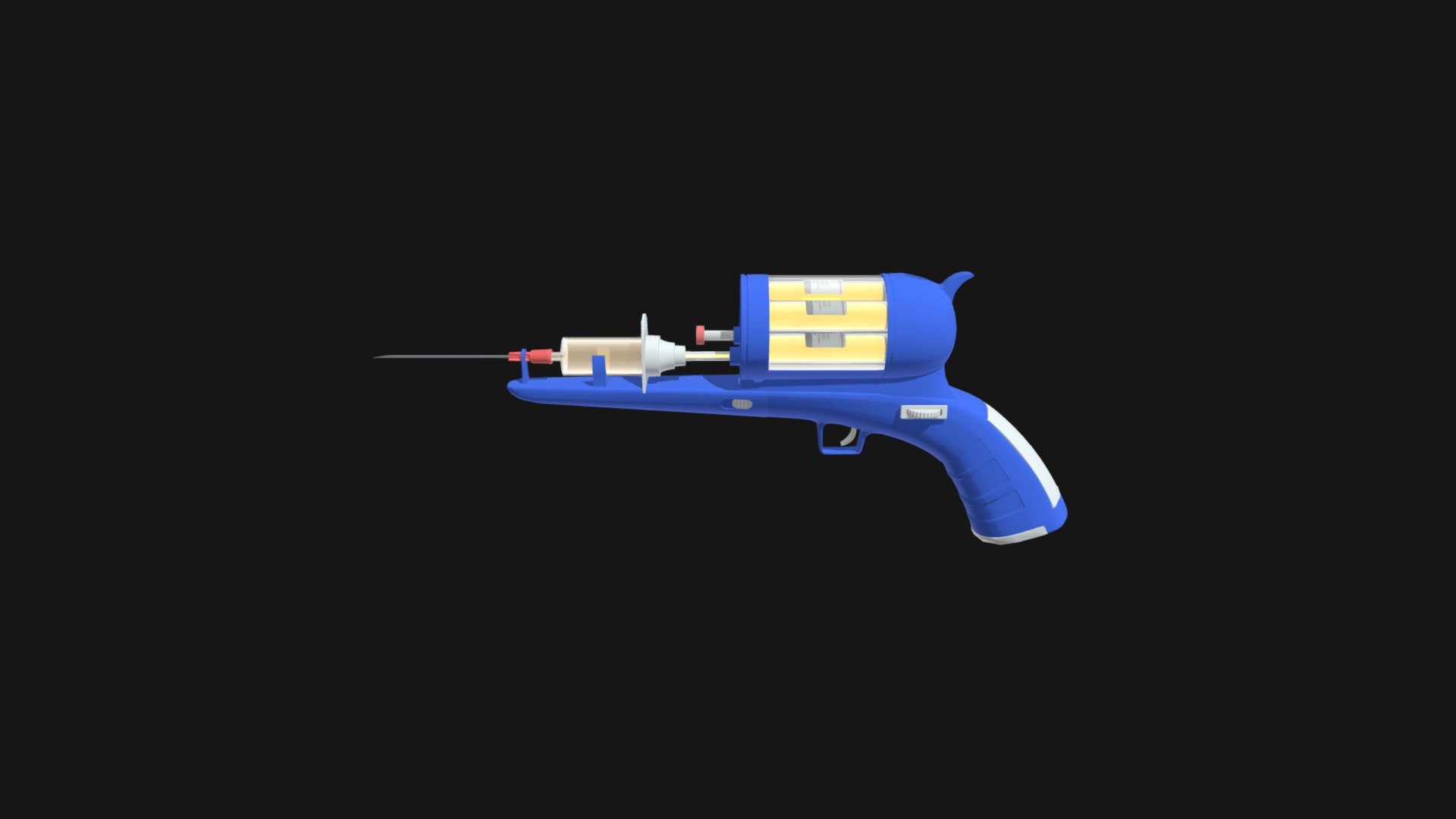 syringe gun - 3D model by fuzziehoodie [59b47b1] - Sketchfab