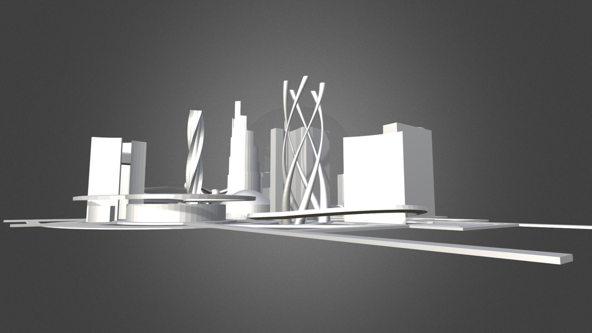City Model - 3D model by Hary's 3D View (@harys3d) [59b6457] - Sketchfab