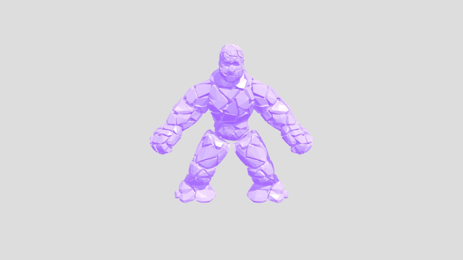 Golem lowpoly model - 3D model by Domch1 (@cookie010937) [59b74a7 ...