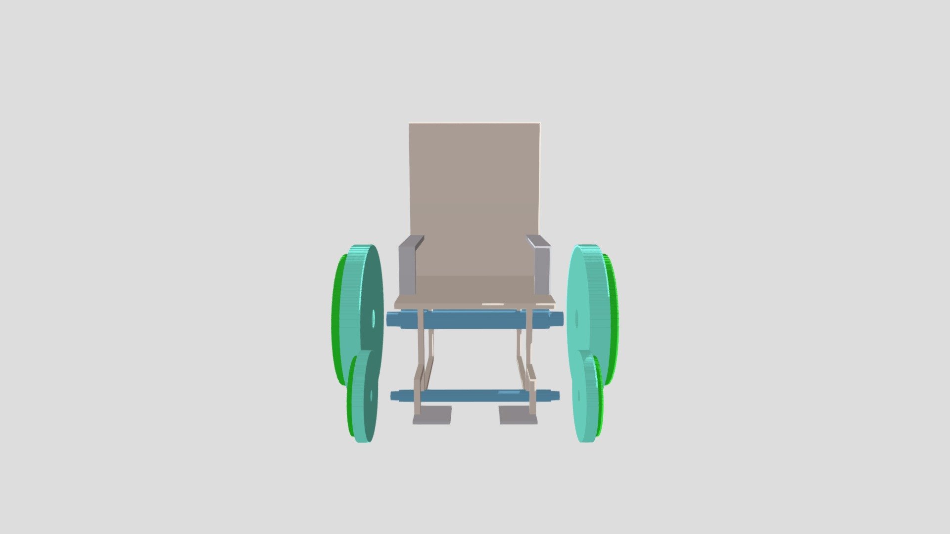 Wheelchair Design - 3D model by purpleguy