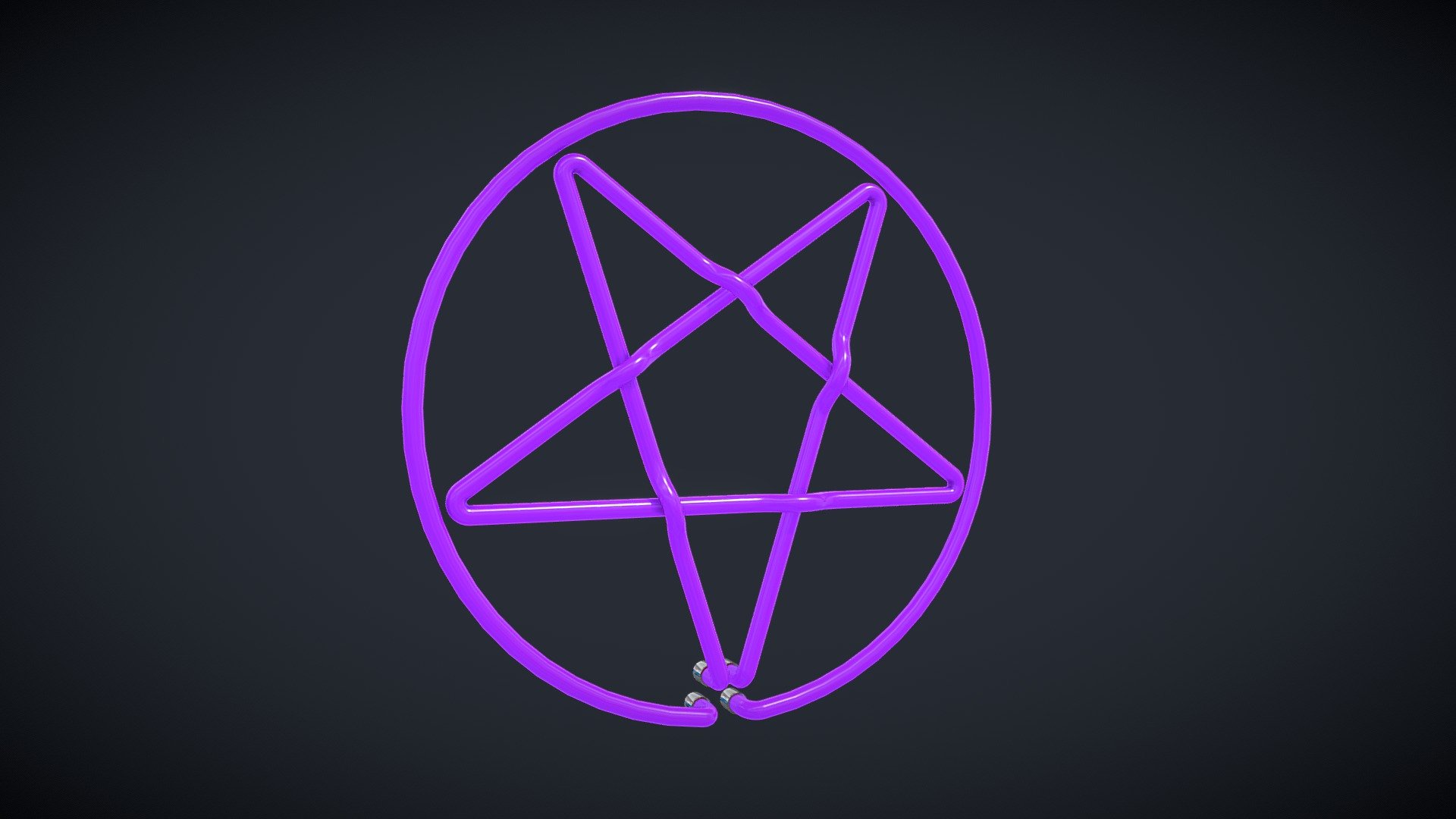 neon_pentagram_purple - 3D model by 3polies [59ba510] - Sketchfab