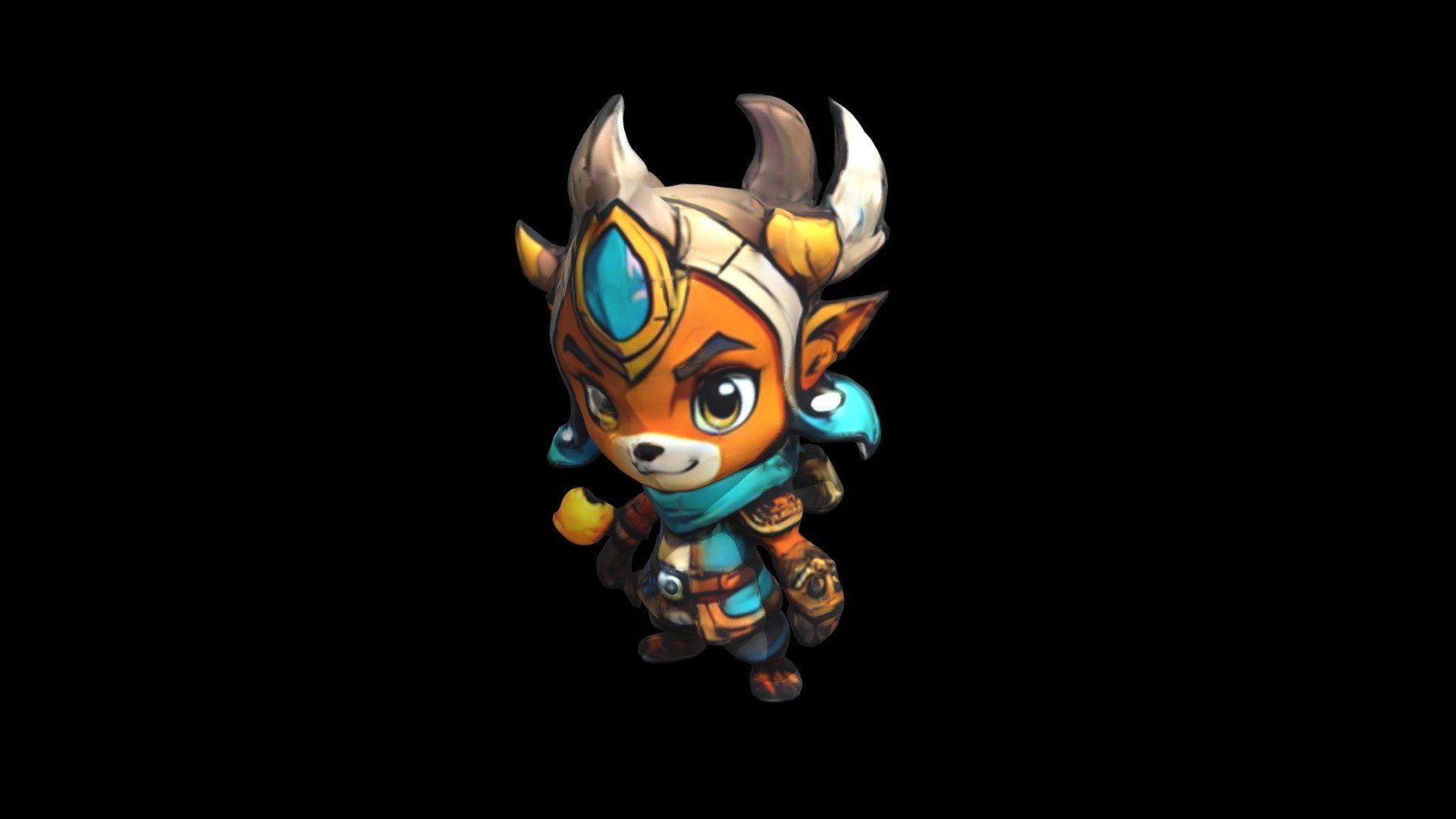 An illustration of a cartoony warrior character - Download Free 3D ...