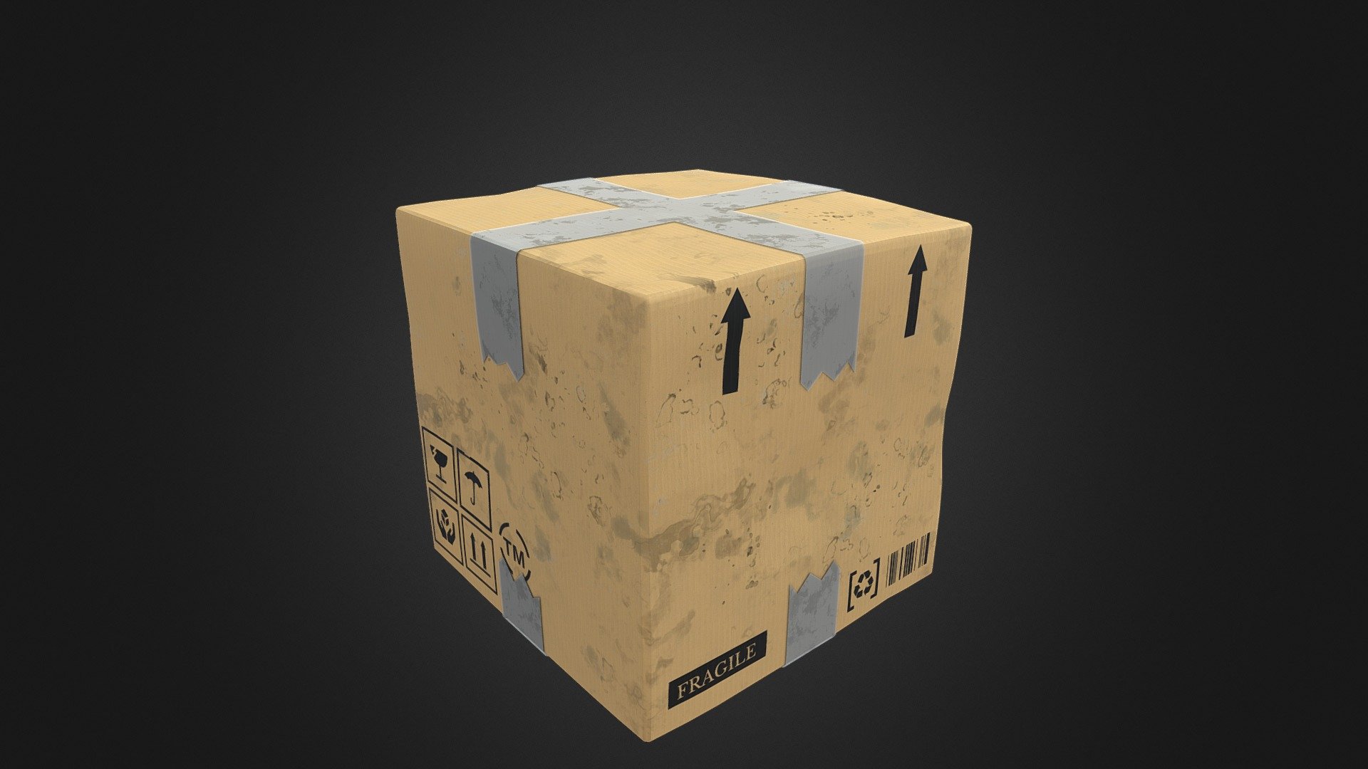 Cardboard Box - Download Free 3D model by Aparicio Silva 3D ...