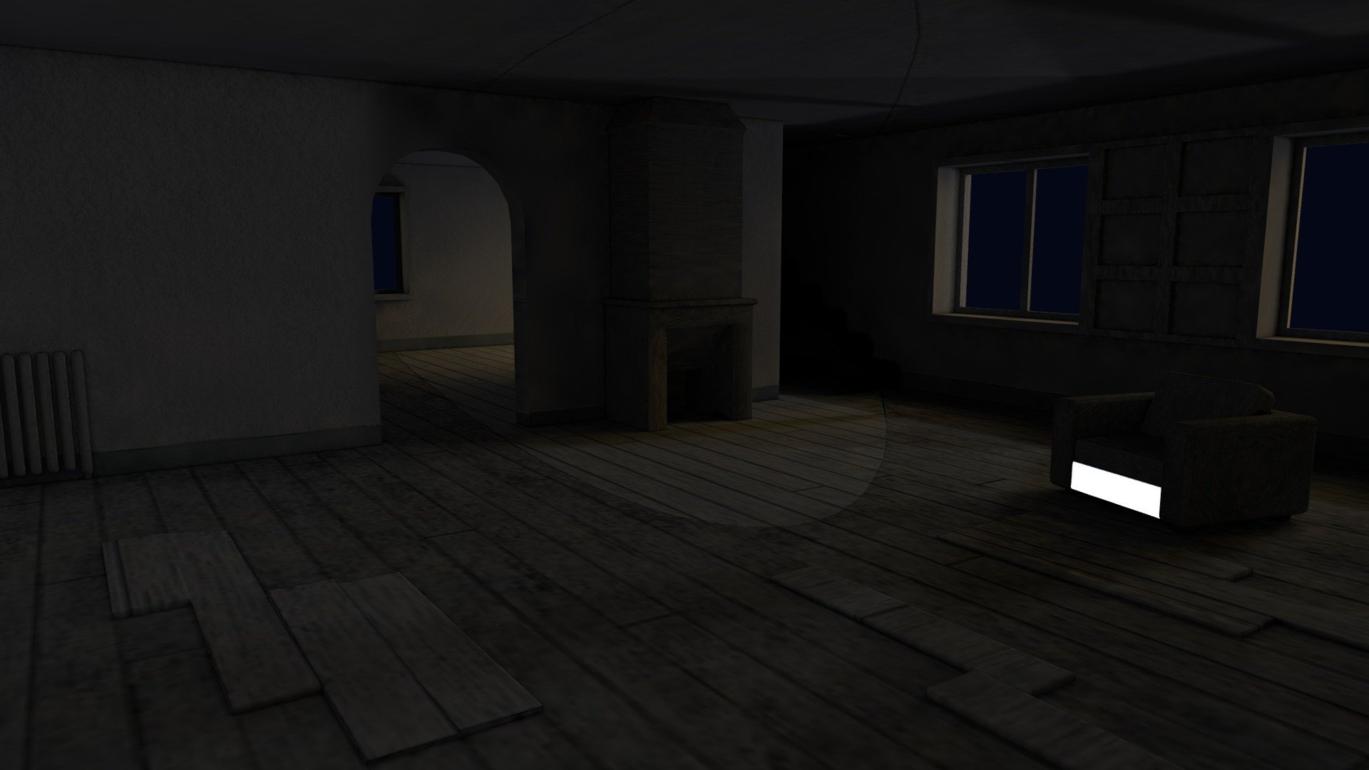 Room night - 3D model by Phybois (@Phyb) [59c062f] - Sketchfab
