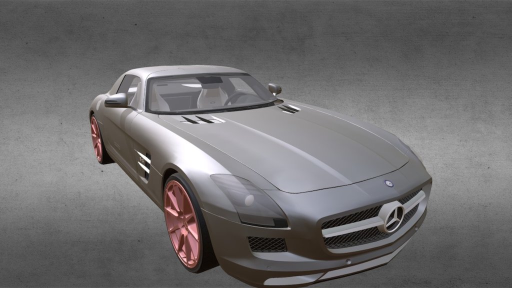 Mercedes Benz SLS AMG - 3D model by joritz27 [59c06ee] - Sketchfab