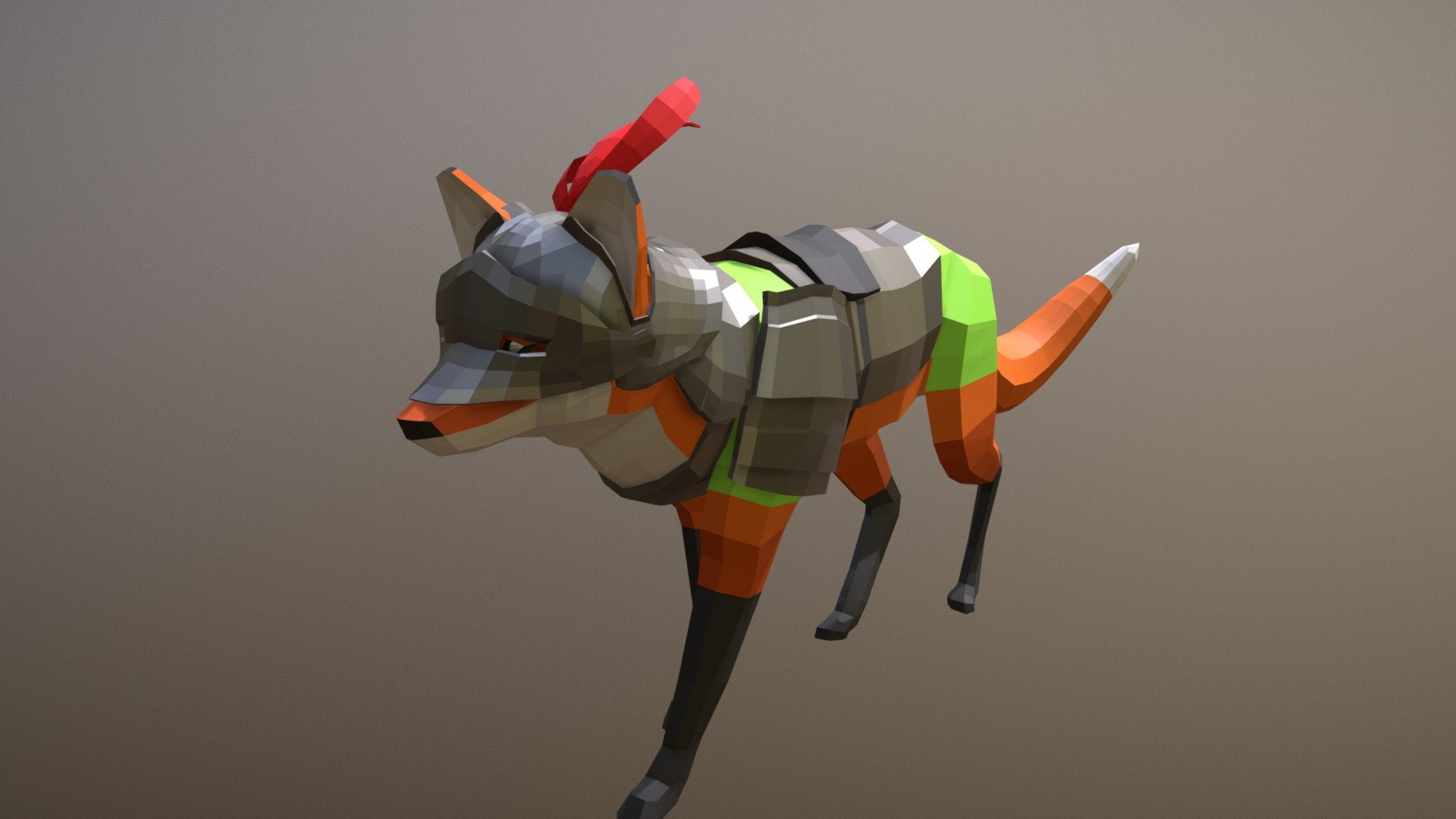 Fox in armour - 3D model by Kovonic [59c1044] - Sketchfab